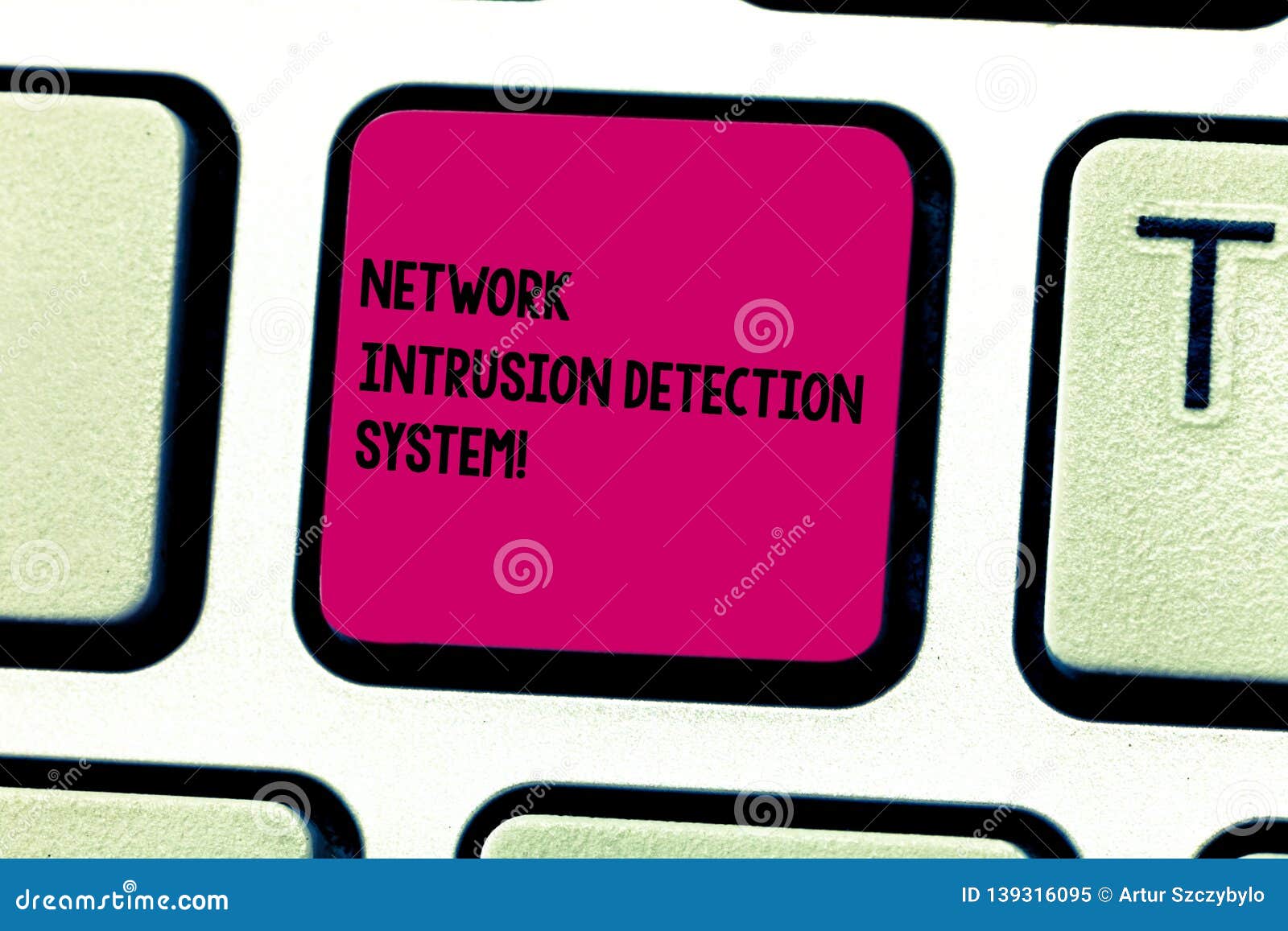 Word Writing Text Network Intrusion Detection System. Business Concept ...