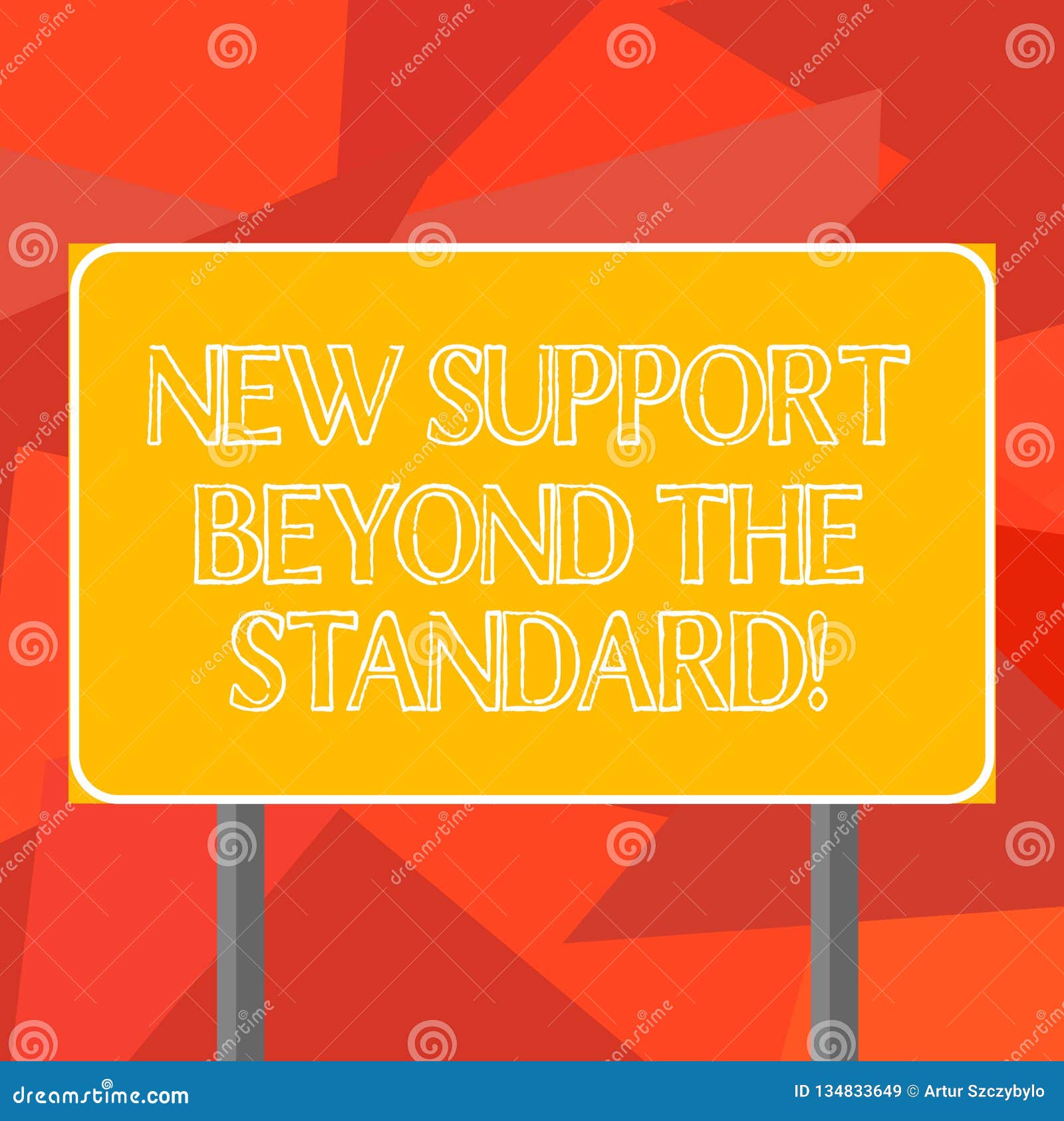 Word Writing Text New Support Beyond the Standard. Business Concept for ...