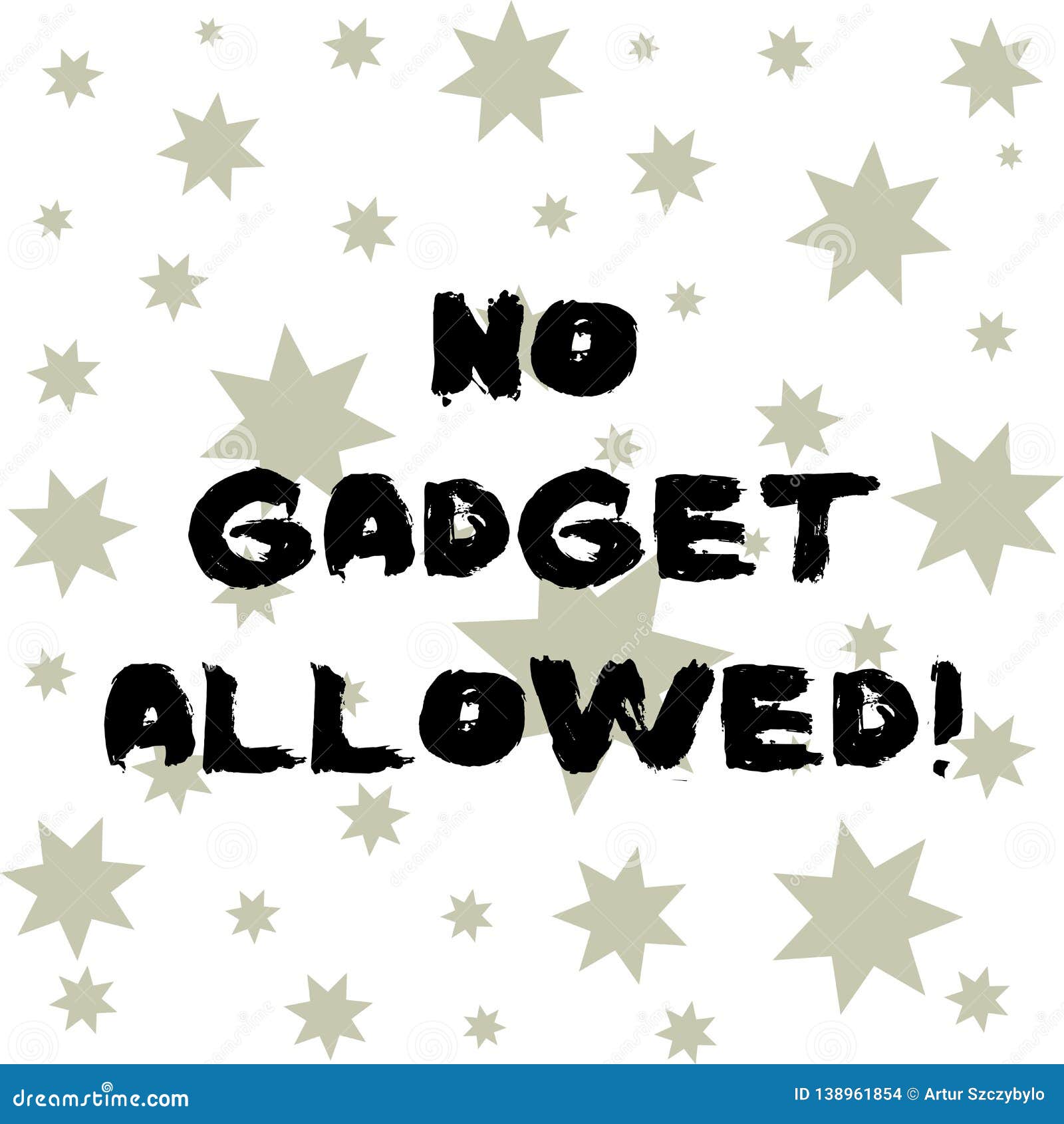 Word Writing Text No Gadget Allowed. Business Concept for Do Not Enter ...