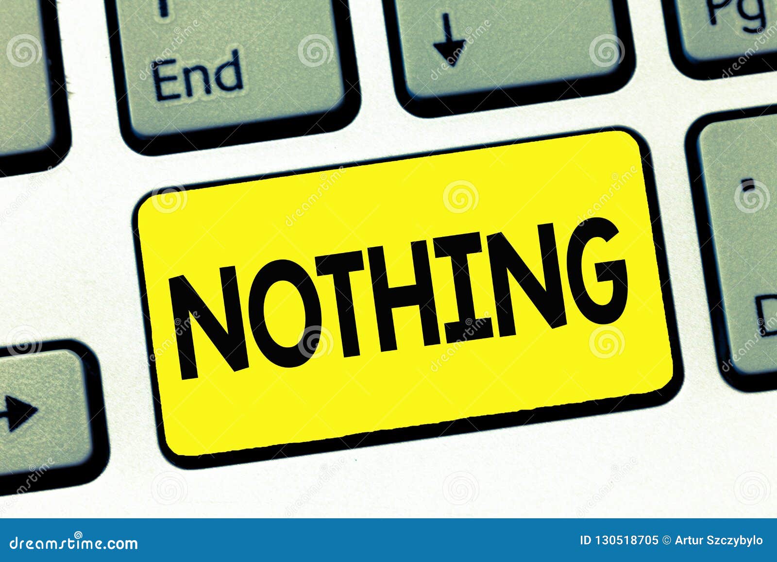 Word Writing Text Nothing. Business Concept for Not Anything No Single ...