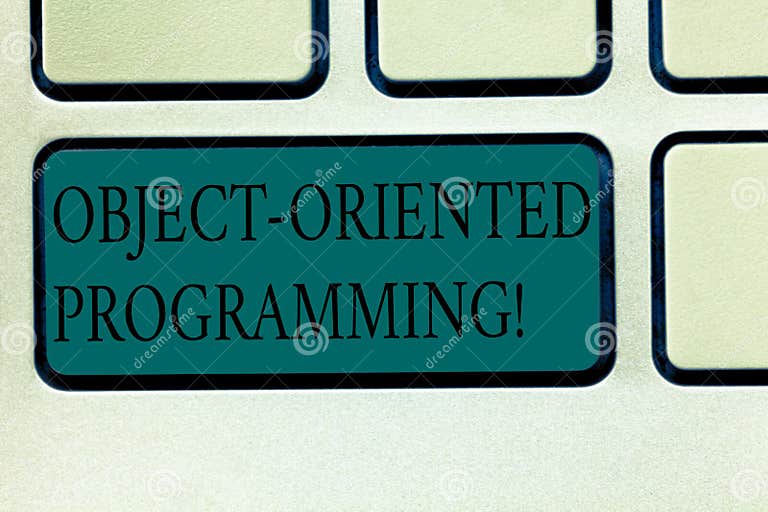 Word Writing Text Object Oriented Programming Business Concept For Language Model Objects
