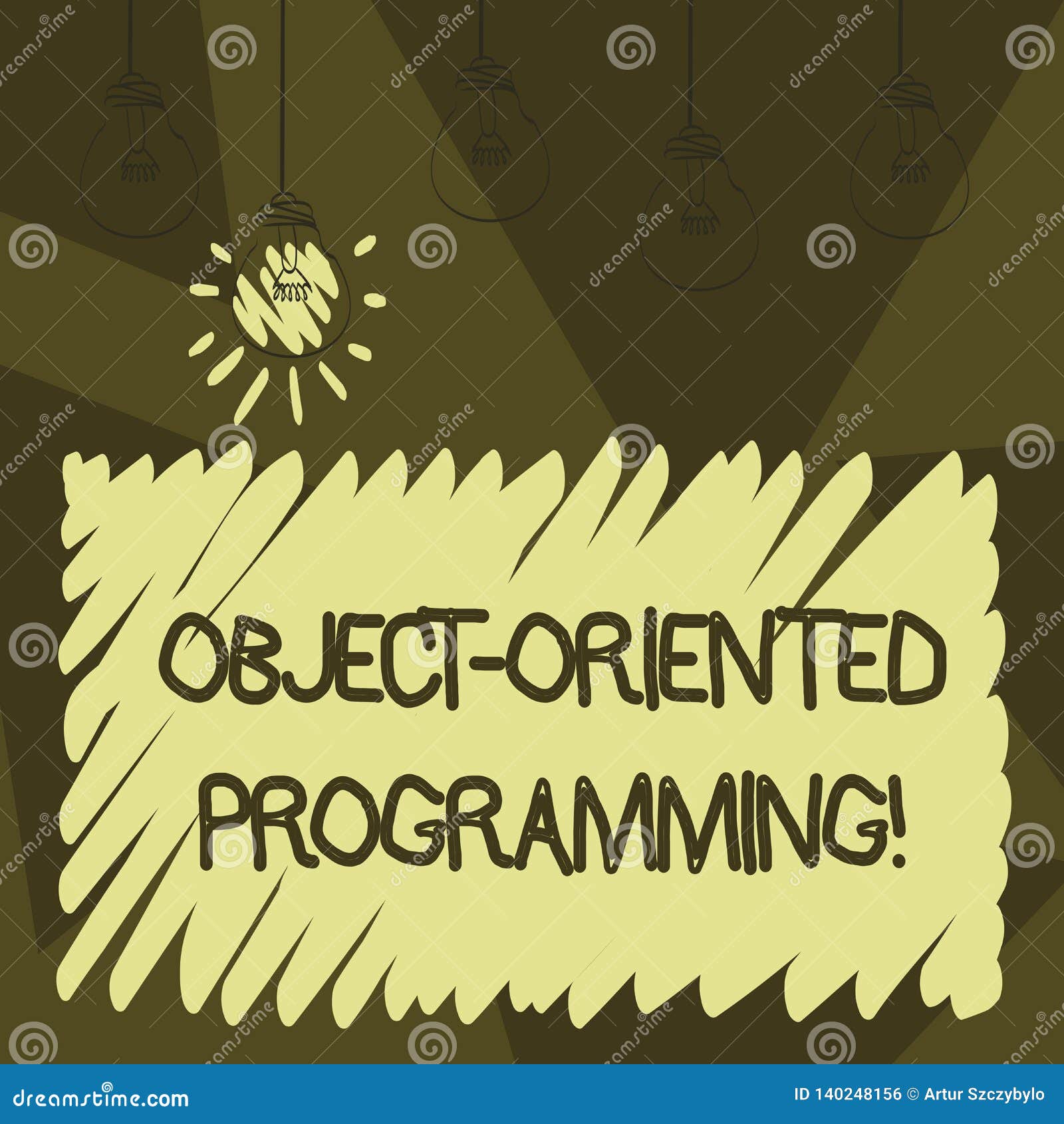 Word Writing Text Object Oriented Programming Business Concept For Language Model Objects