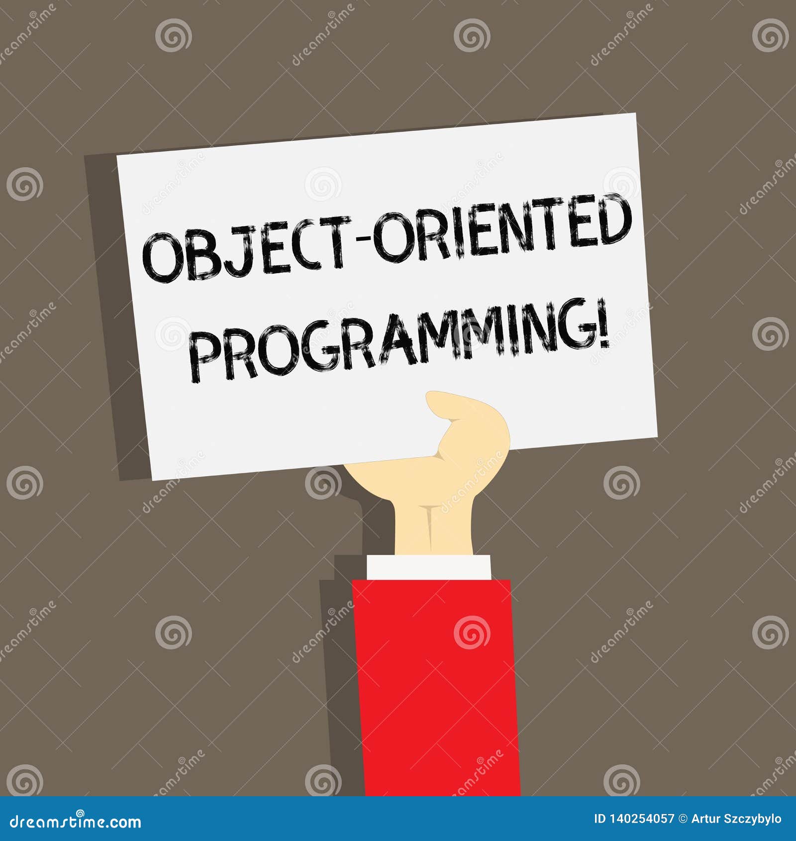 Word Writing Text Object Oriented Programming Business Concept For Language Model Objects