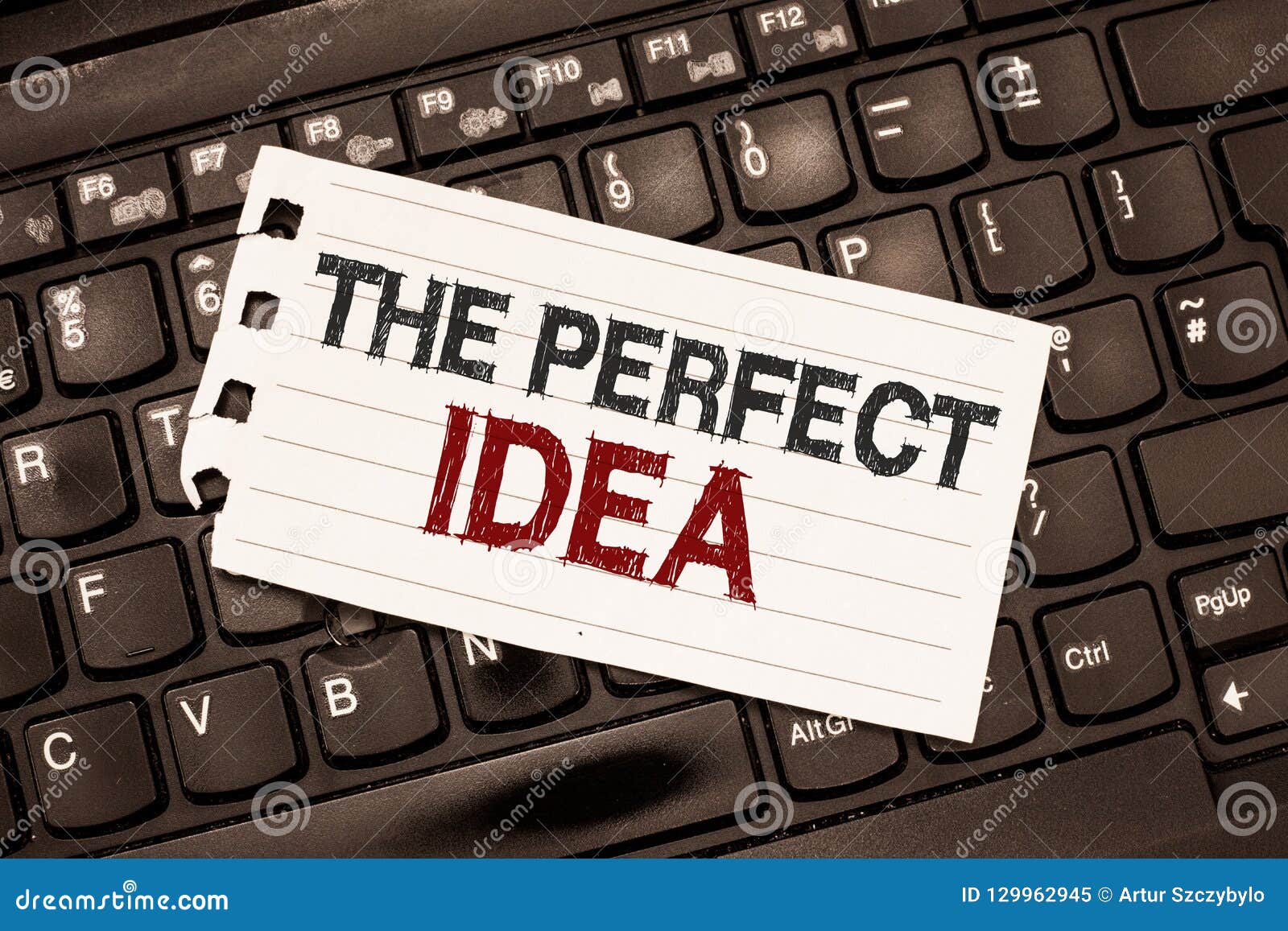 Word Writing Text the Perfect Idea. Business Concept for Exceptional ...