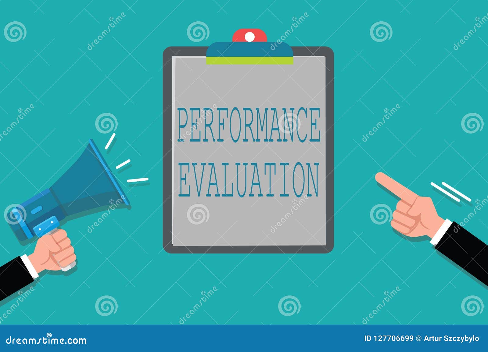 Word Writing Text Performance Evaluation. Business Concept for ...