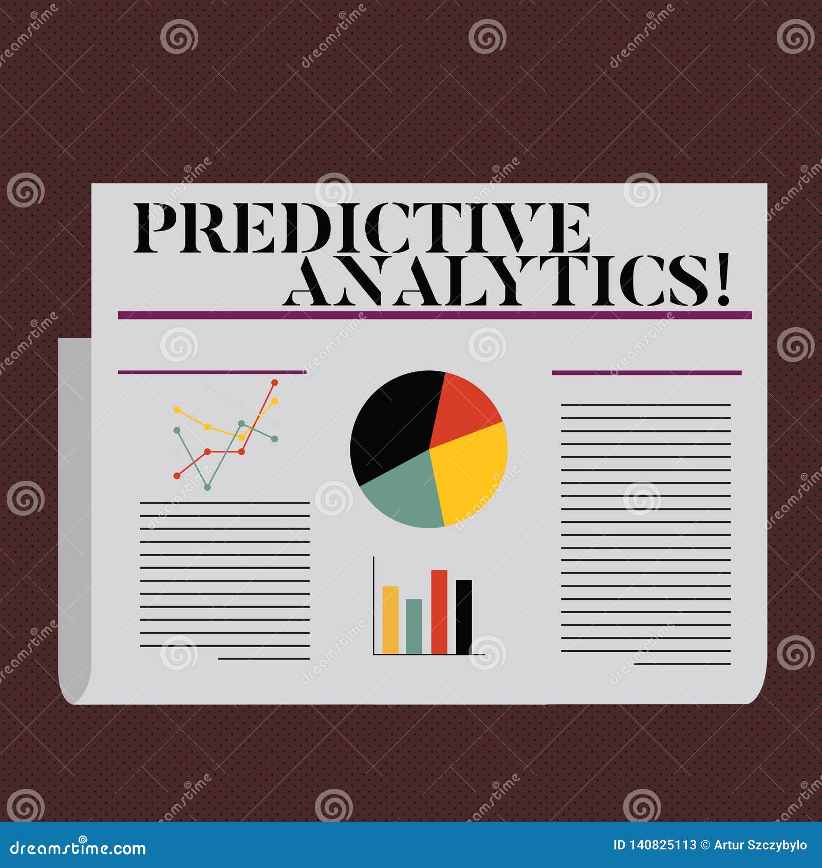 Word Writing Text Predictive Analytics. Business Concept for Method To ...