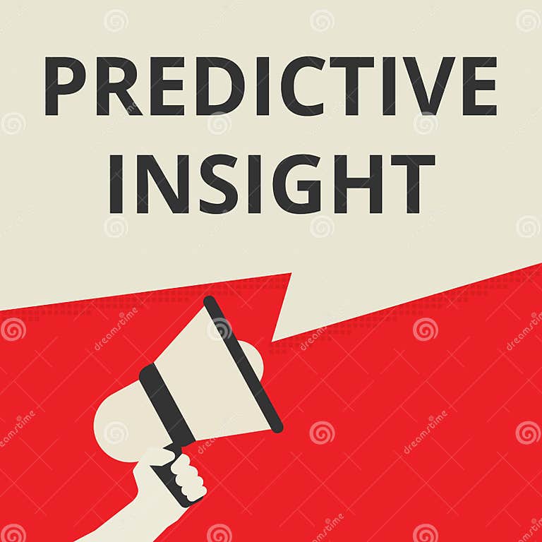 Word Writing Text Predictive Insight Stock Illustration - Illustration ...