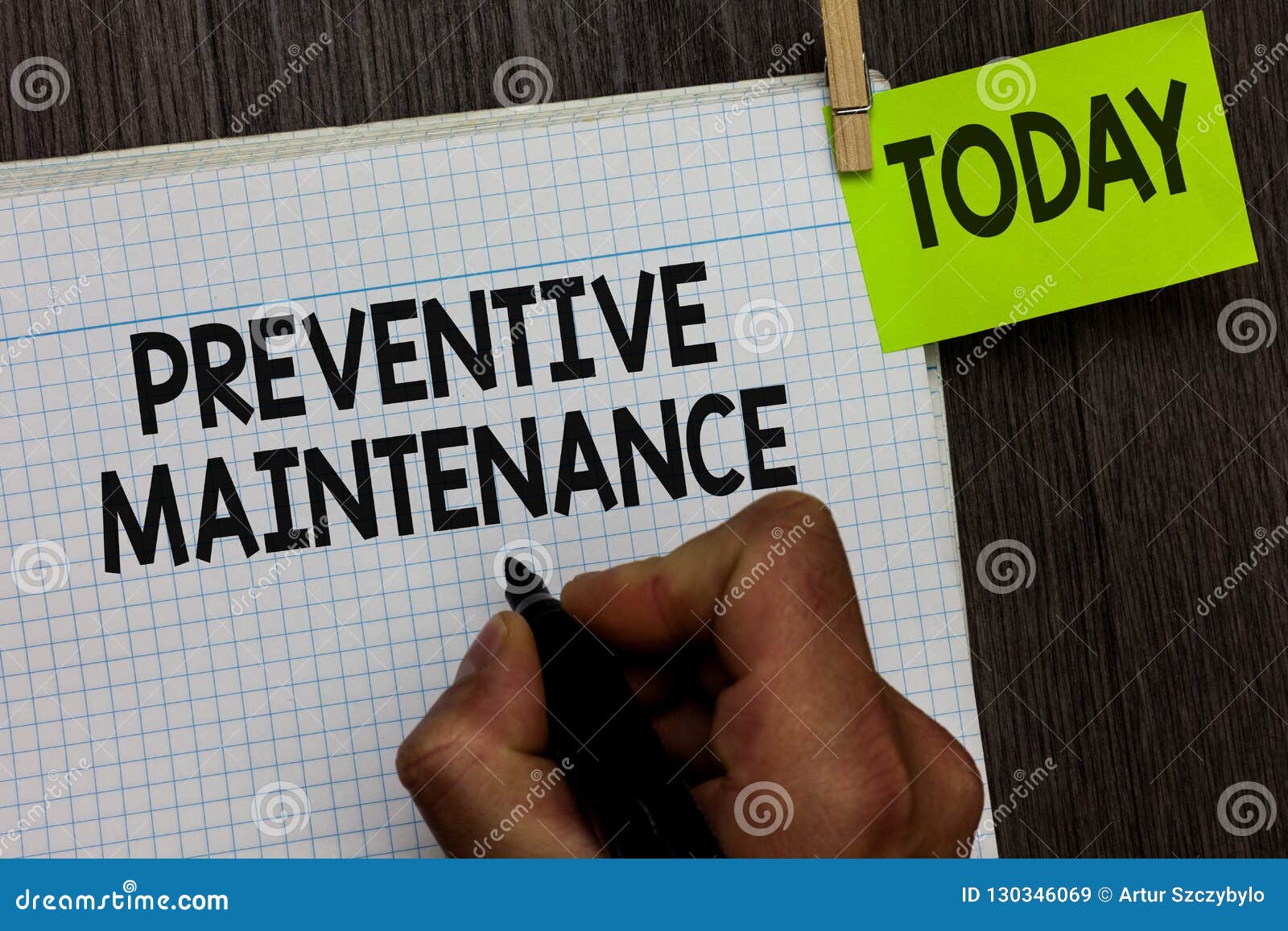 Word Writing Text Preventive Maintenance. Business Concept for Avoid ...