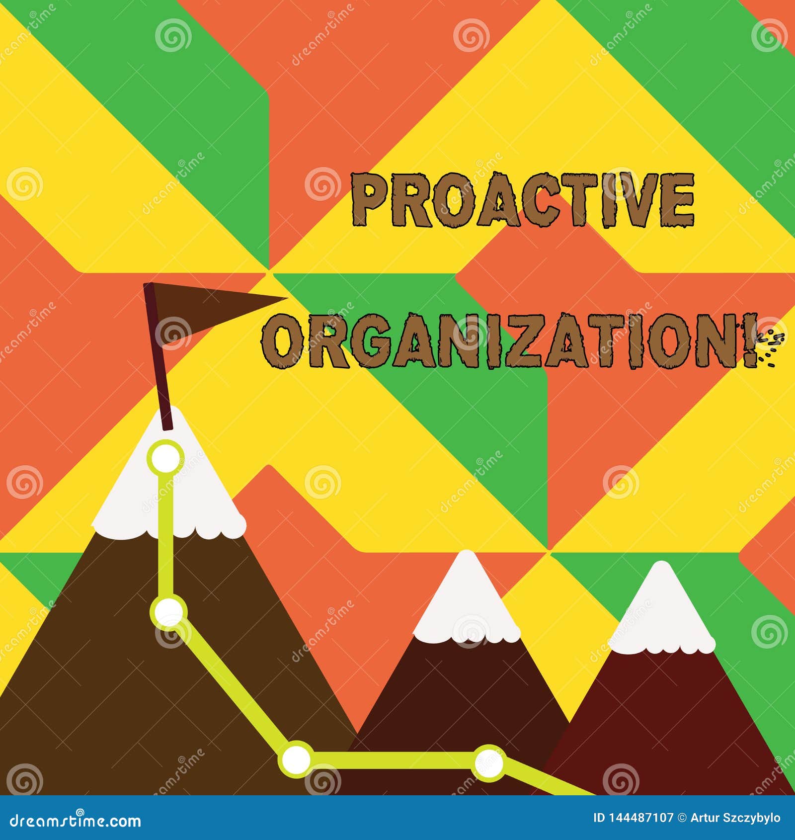 Word Writing Text Proactive Organization. Business Concept for Action ...