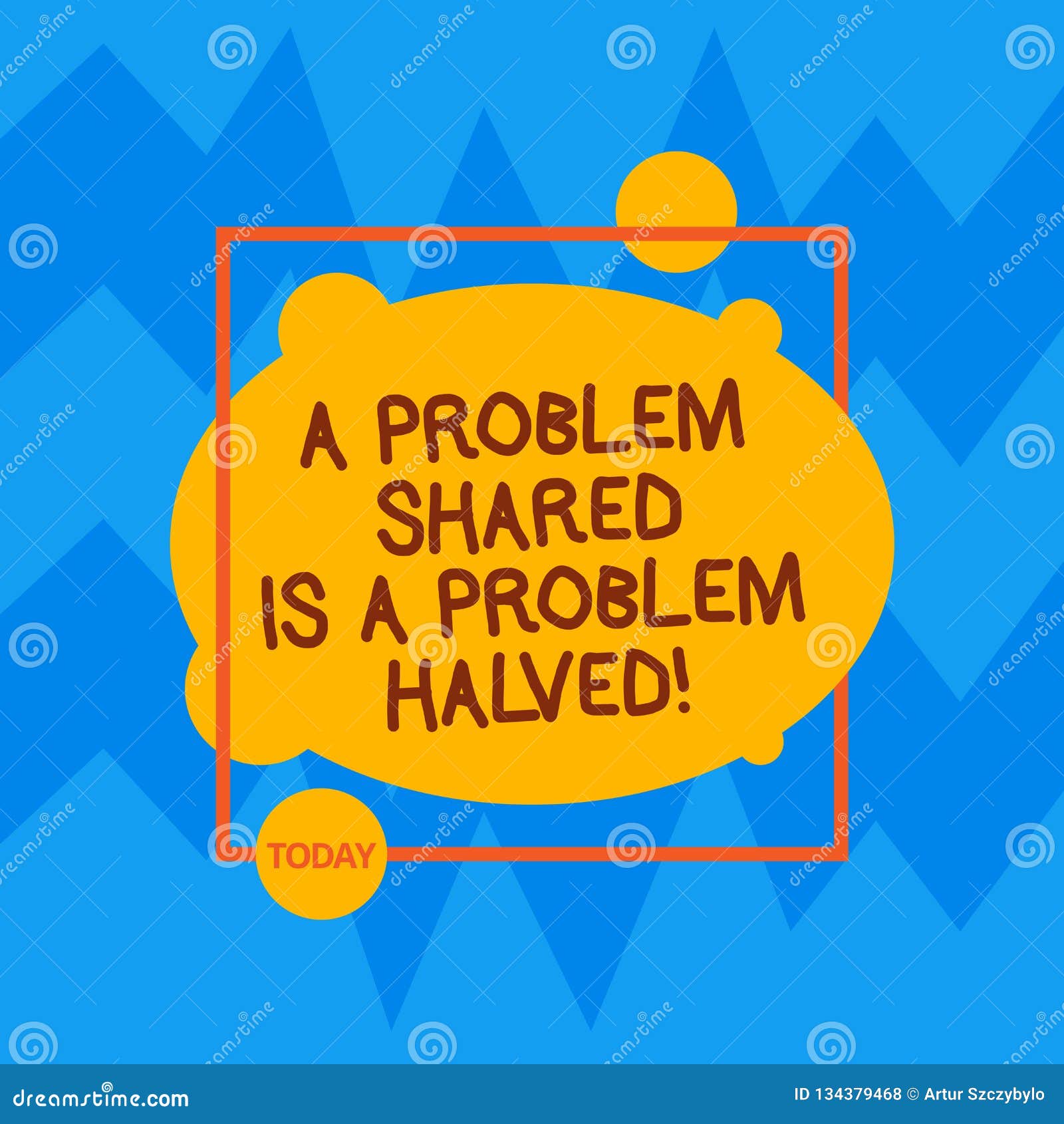 Word Writing Text a Problem Shared is a Problem Halved. Business ...