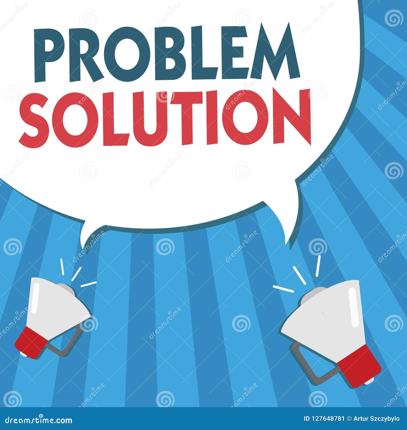 Word Writing Text Problem Solution Business Concept For Solving Consists Of Using Generic