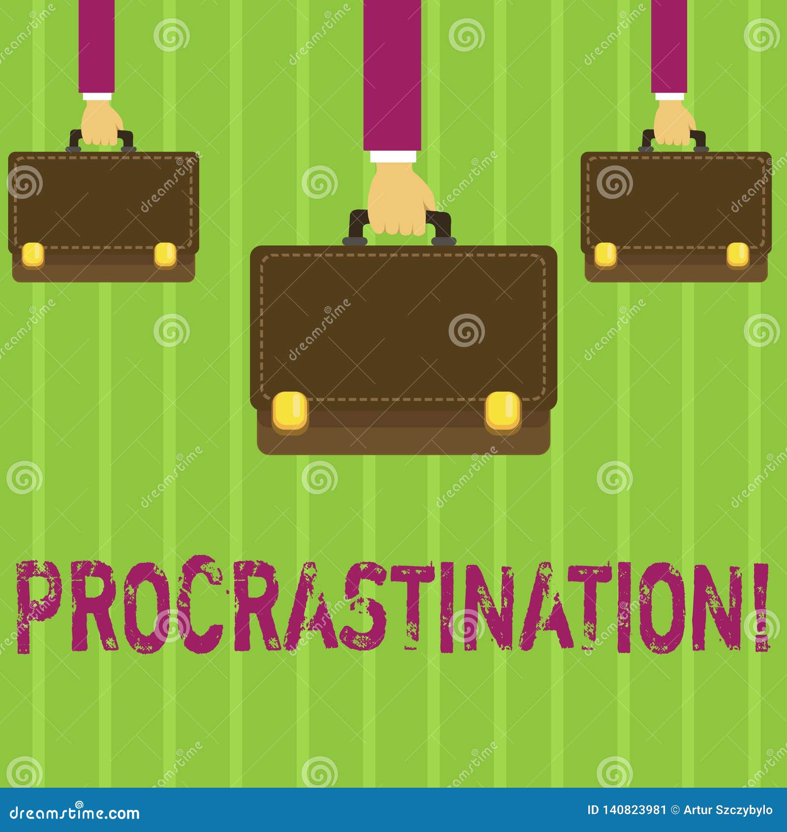 Word Writing Text Procrastination. Business Concept for Delay or ...