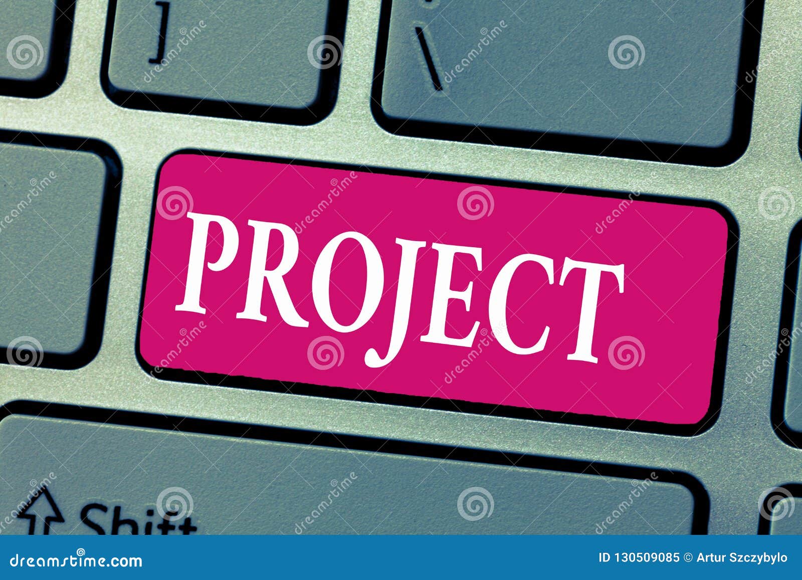 Word Writing Text Project. Business Concept for Planned Work Activity ...