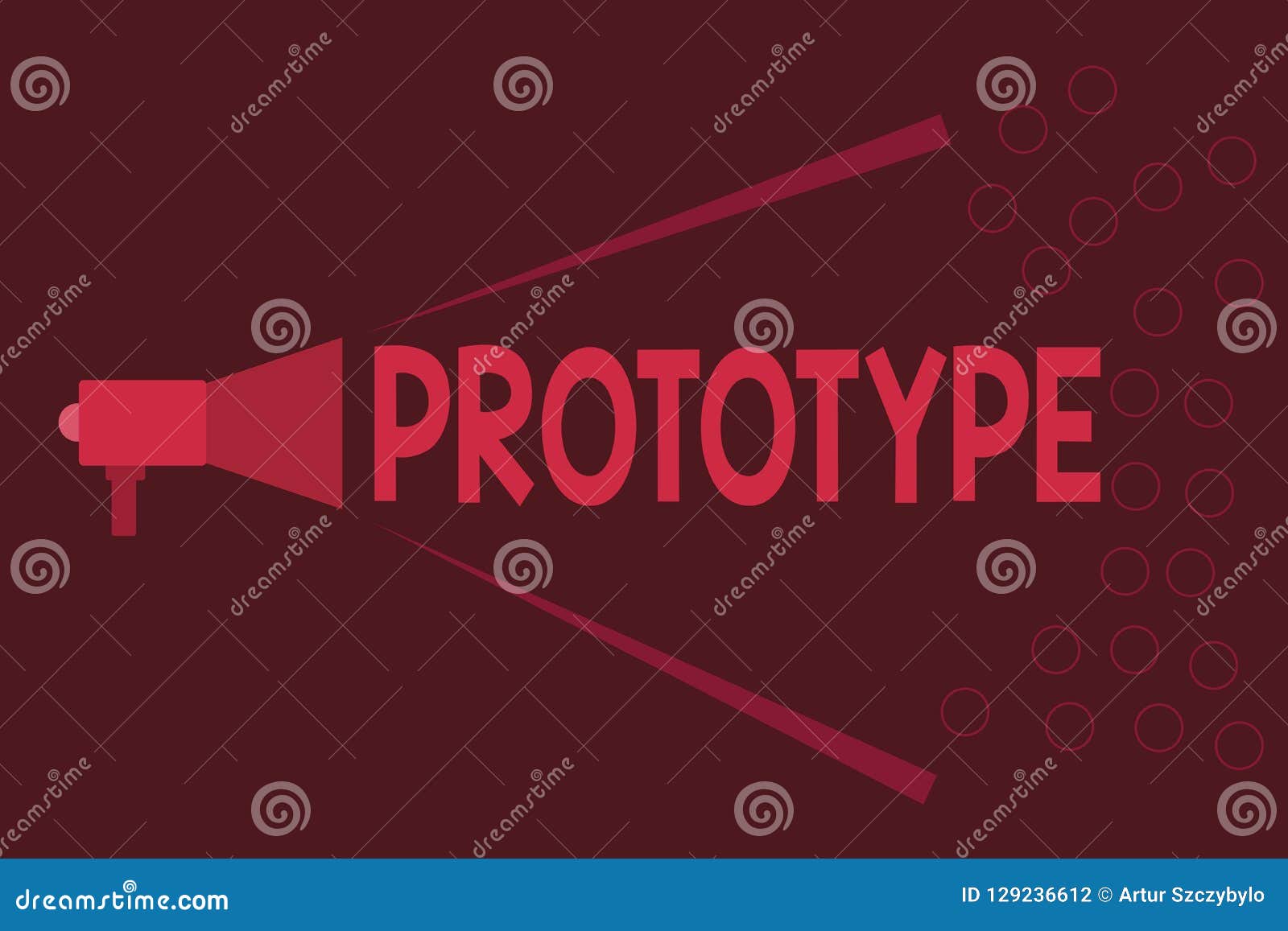 Word Writing Text Prototype. Business Concept for Preliminary Project ...