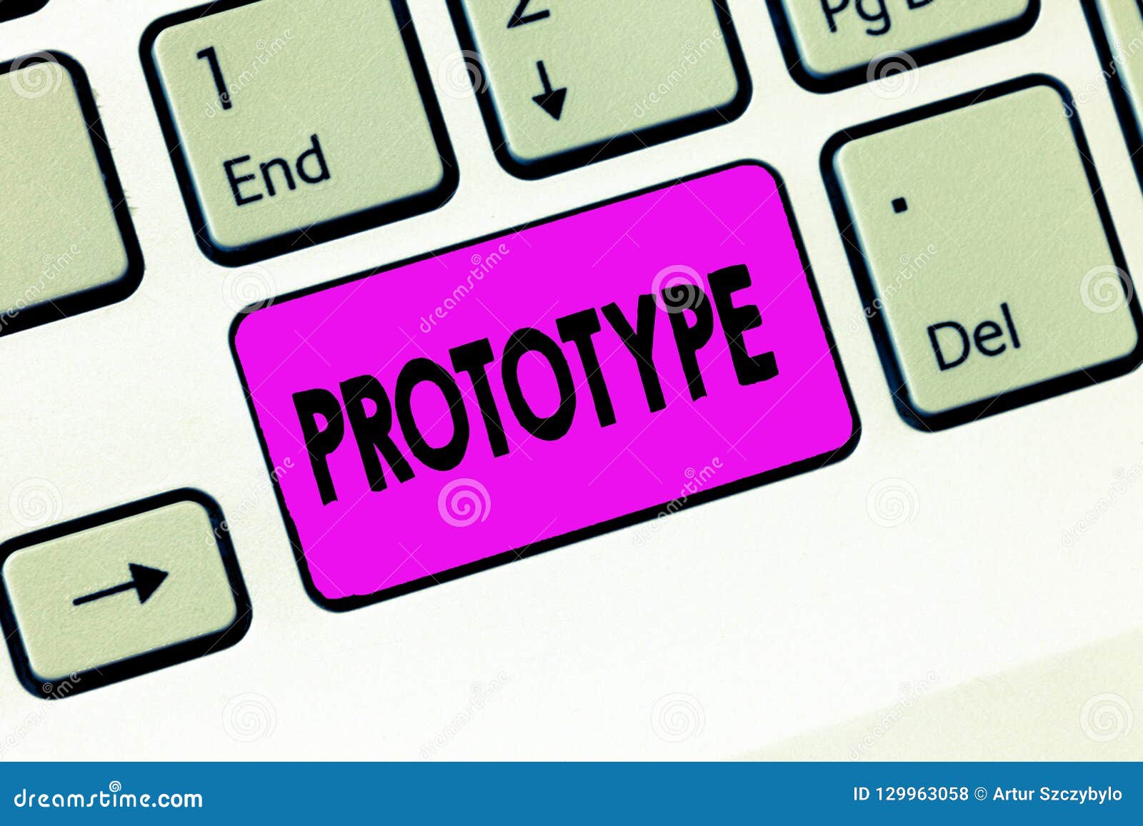 Word Writing Text Prototype. Business Concept for Preliminary Project ...