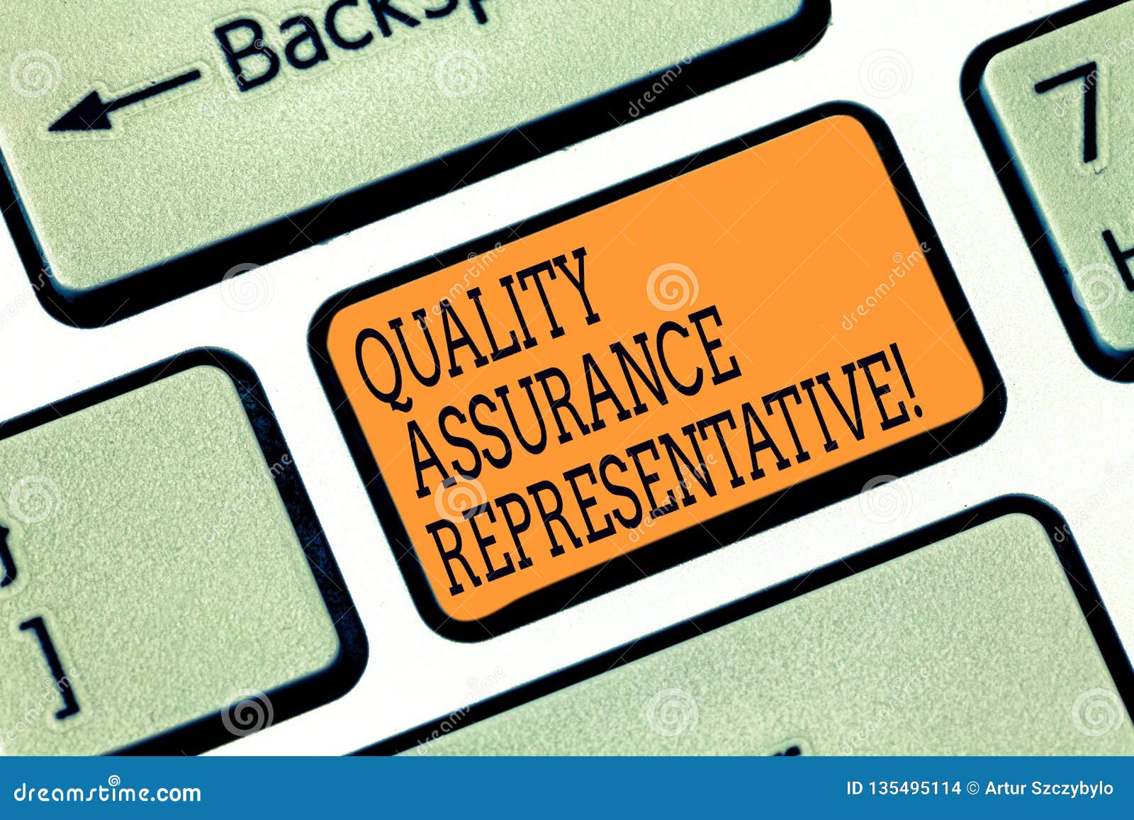 Word Writing Text Quality Assurance Representative. Business Concept ...