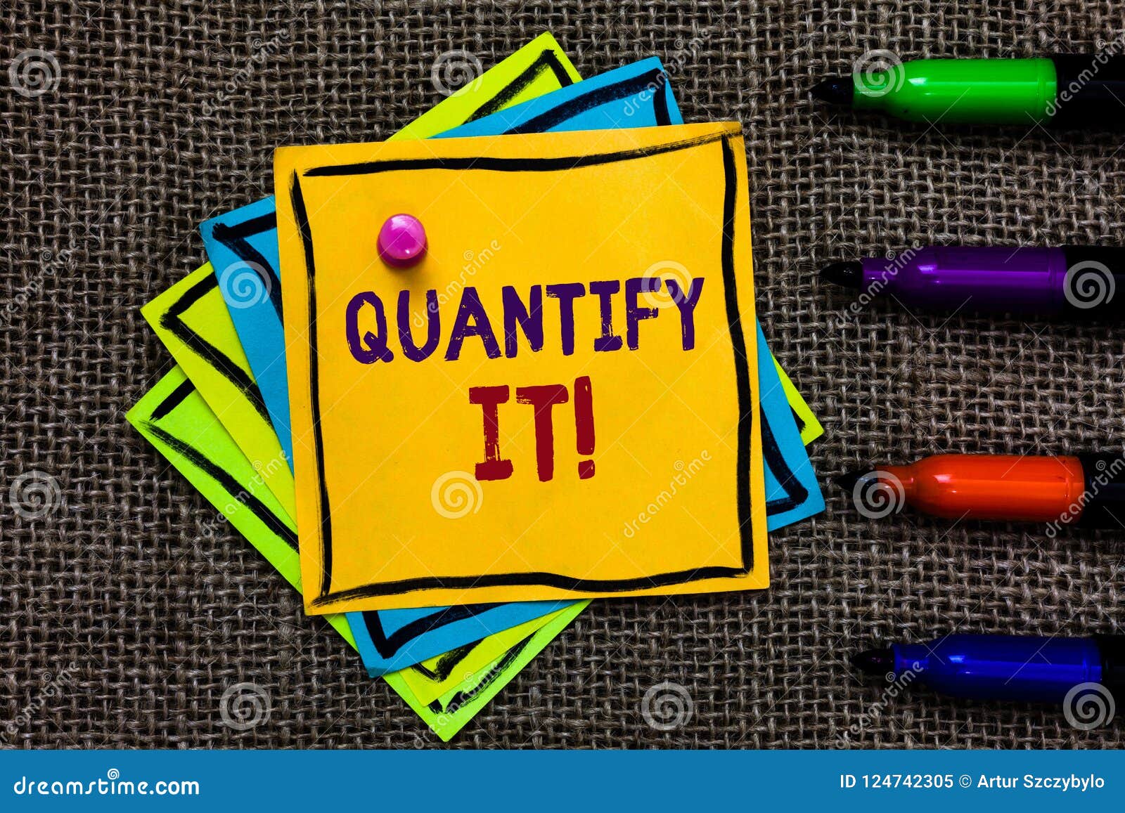 Word Writing Text Quantify it. Business Concept for Measure the Size or ...