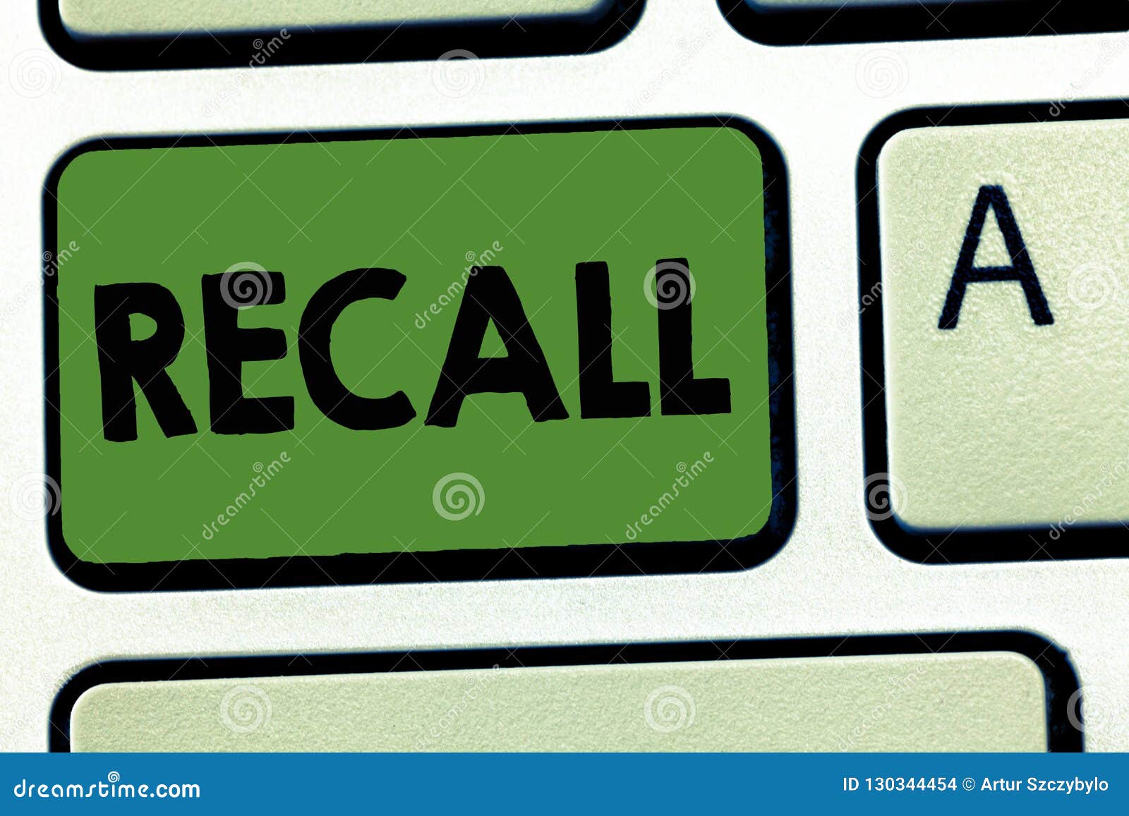 Word Writing Text Recall. Business Concept for Bring Fact Event or ...