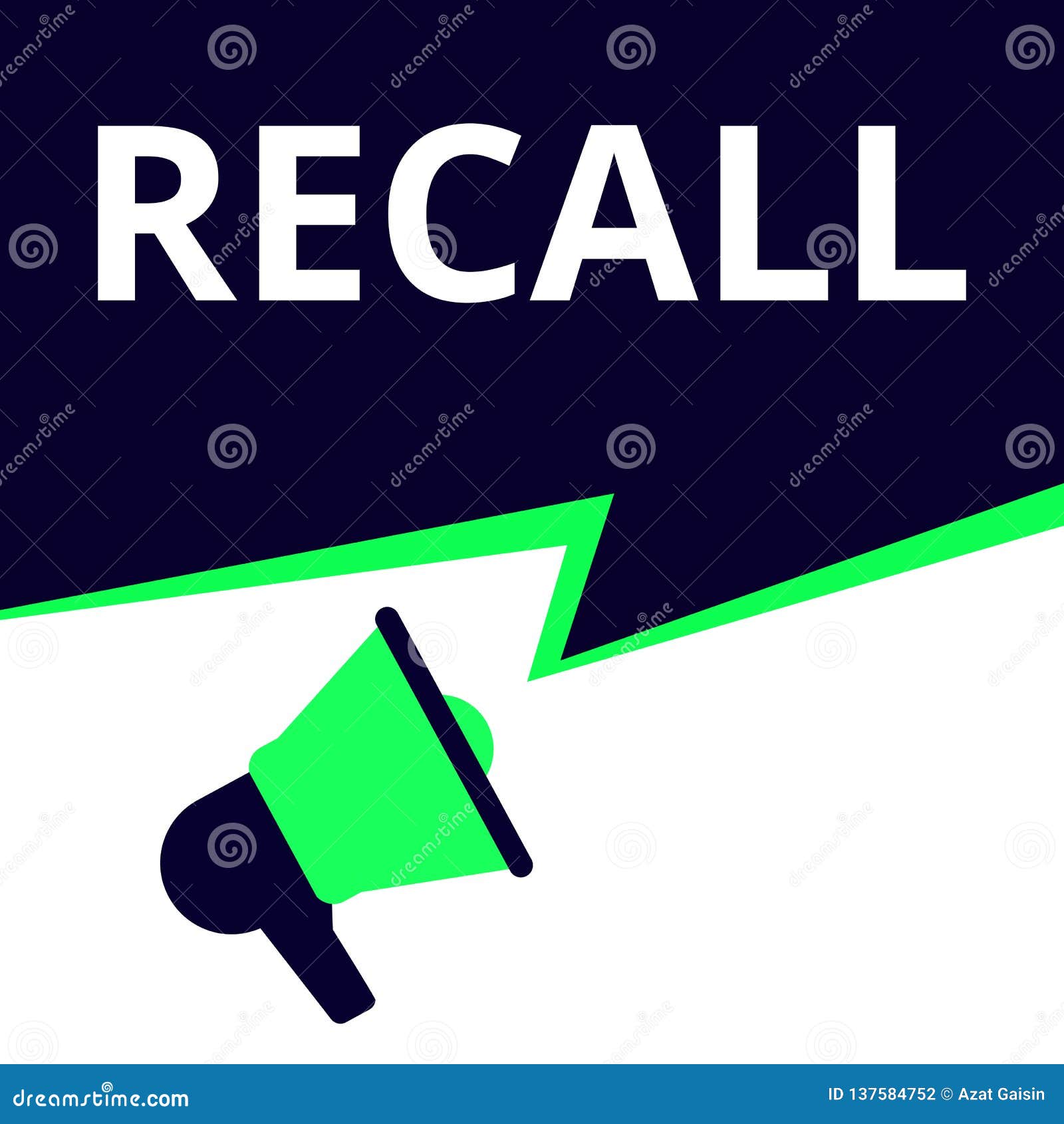 Word writing text Recall stock illustration. Illustration of repair ...