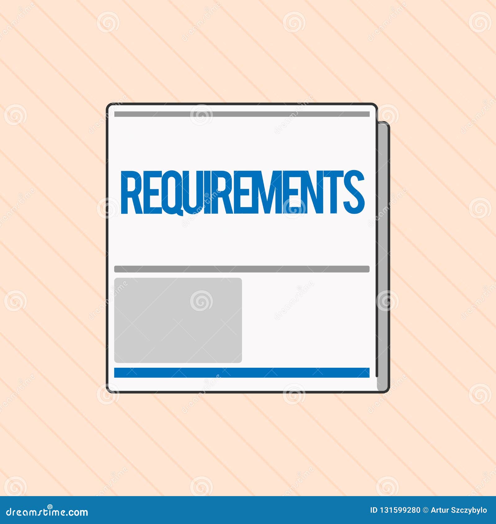 Word Writing Text Requirements. Business Concept for Things that are ...