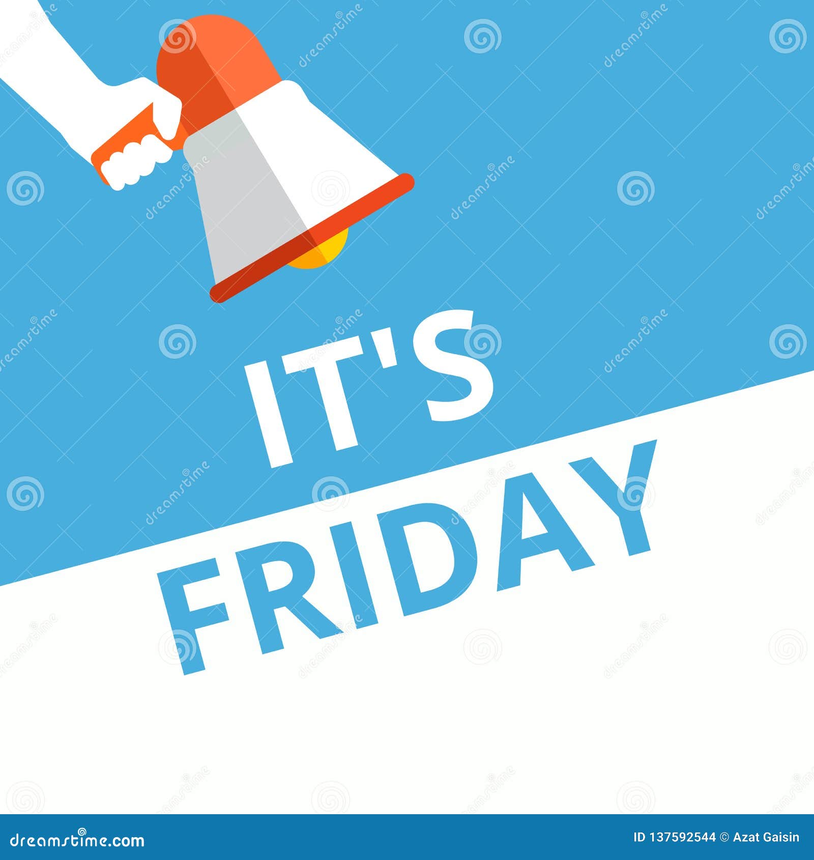 Word Writing Text it S is Friday Stock Illustration - Illustration of ...