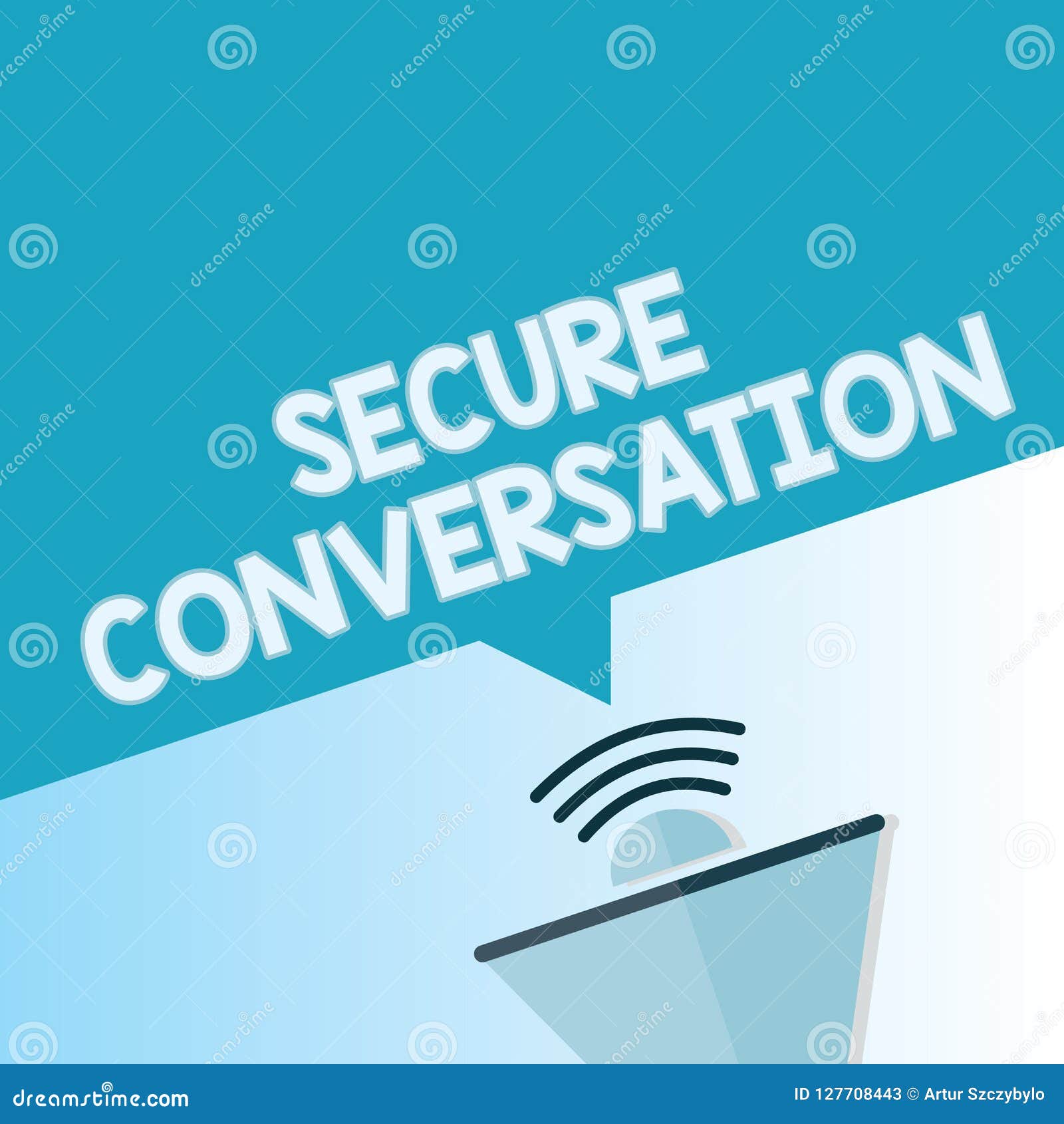 Word Writing Text Secure Conversation. Business Concept for Secured Encrypted Communication ...