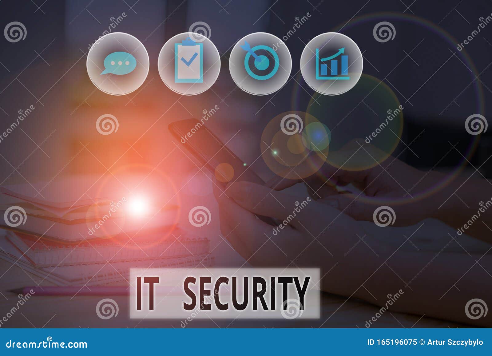 Word Writing Text it Security. Business Concept for Protection of Data ...