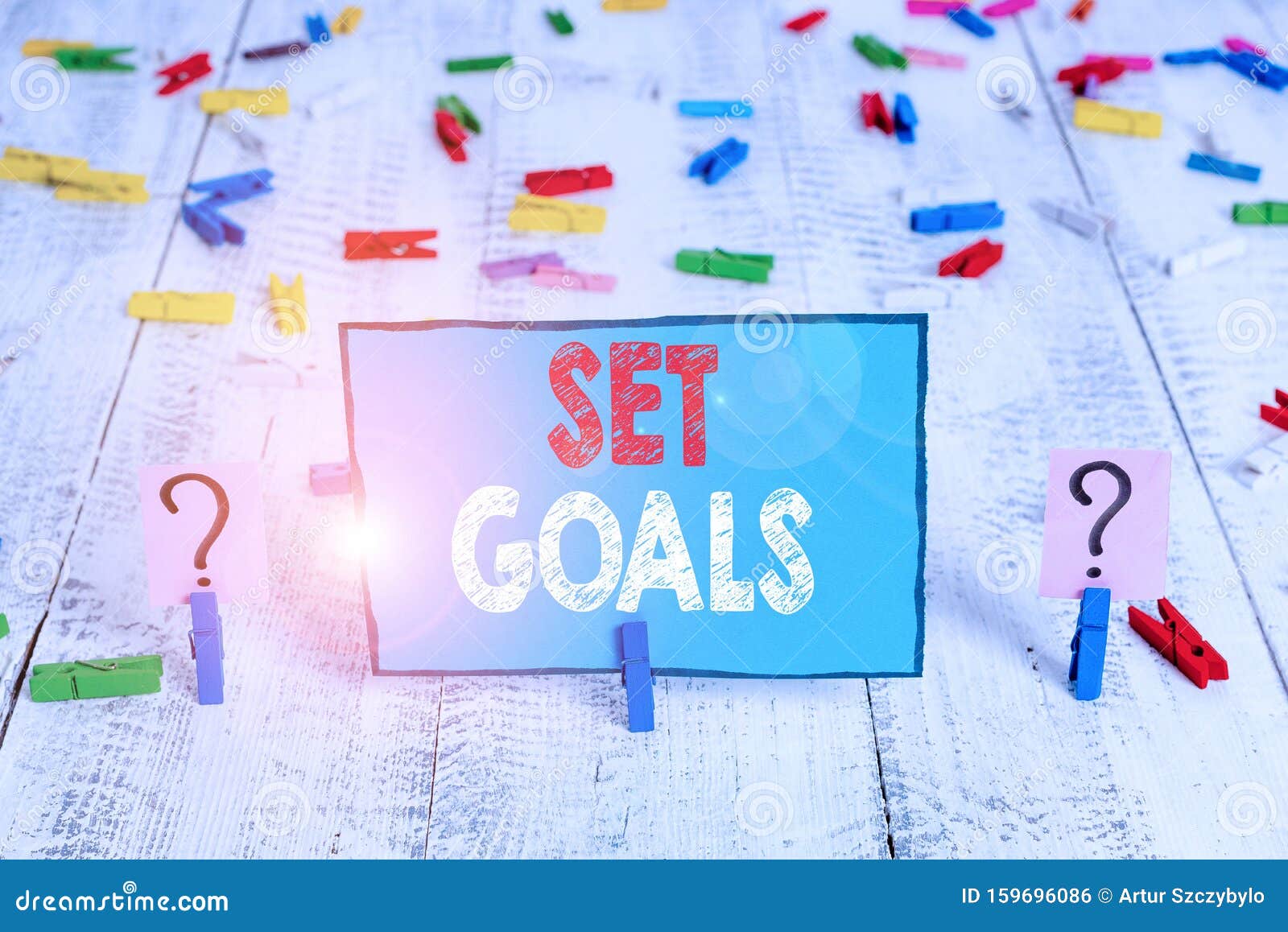 Word Writing Text Set Goals. Business Concept for Defining or Achieving ...