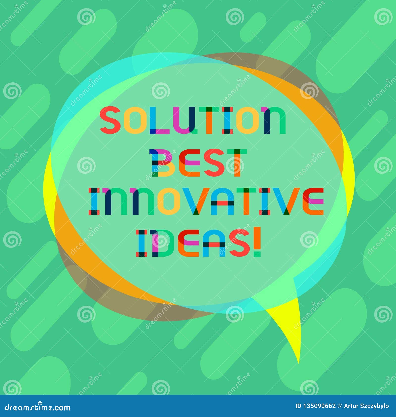 Word Writing Text Solution Best Innovative Ideas. Business Concept for ...