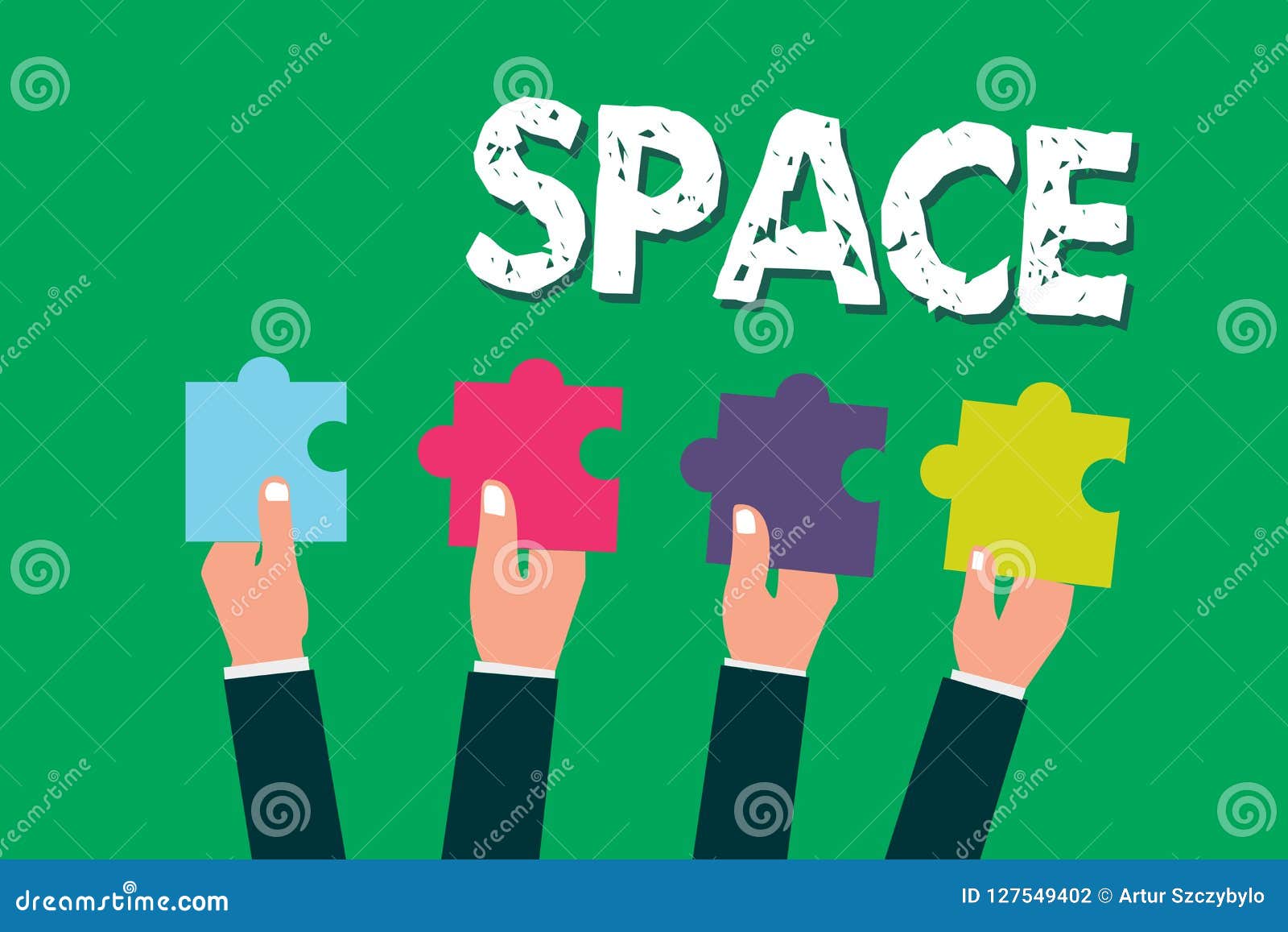 Word Writing Text Space. Business Concept for Continuous Area or ...