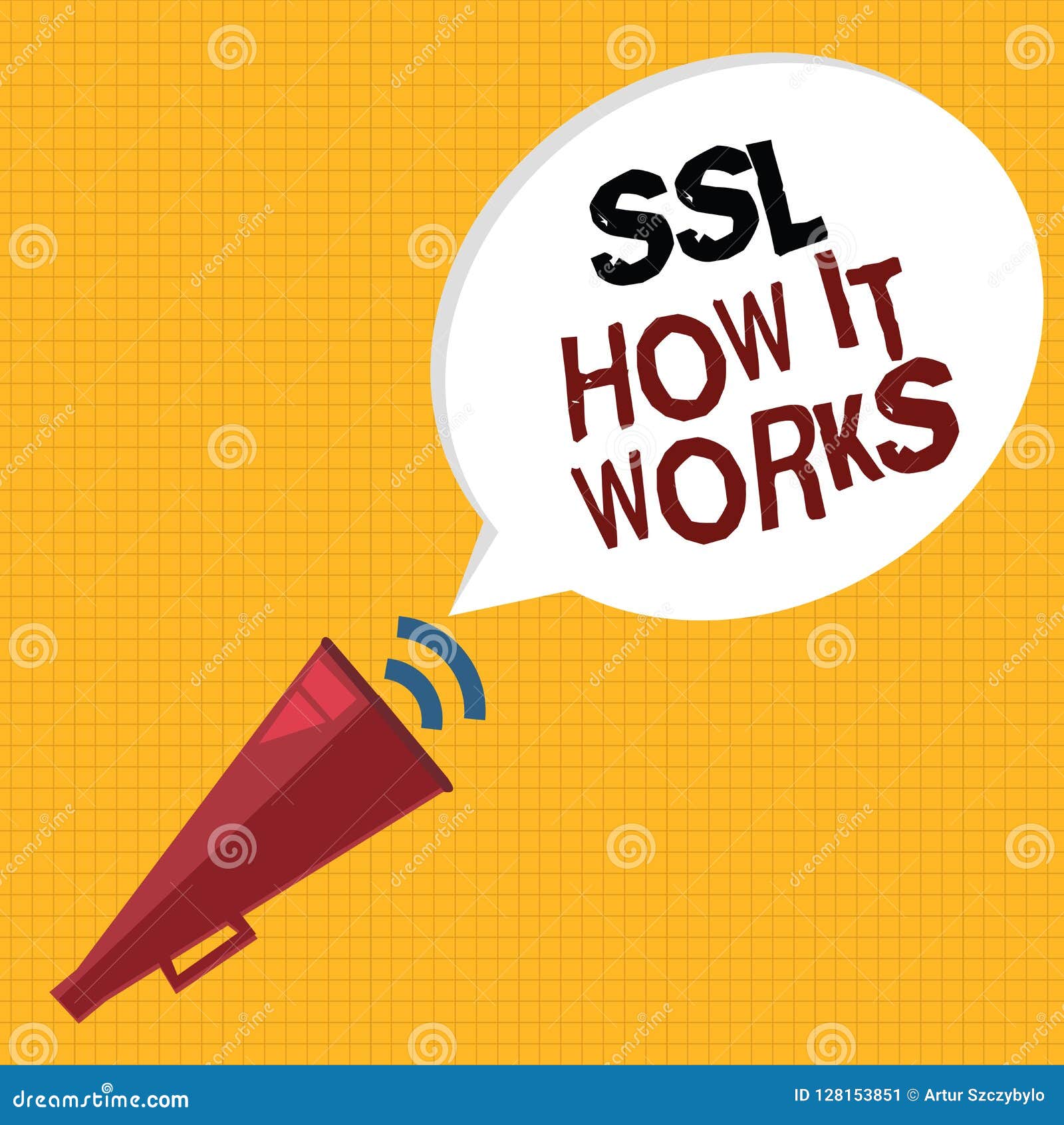 Word Writing Text Ssl How it Works. Business Concept for Session Key is ...