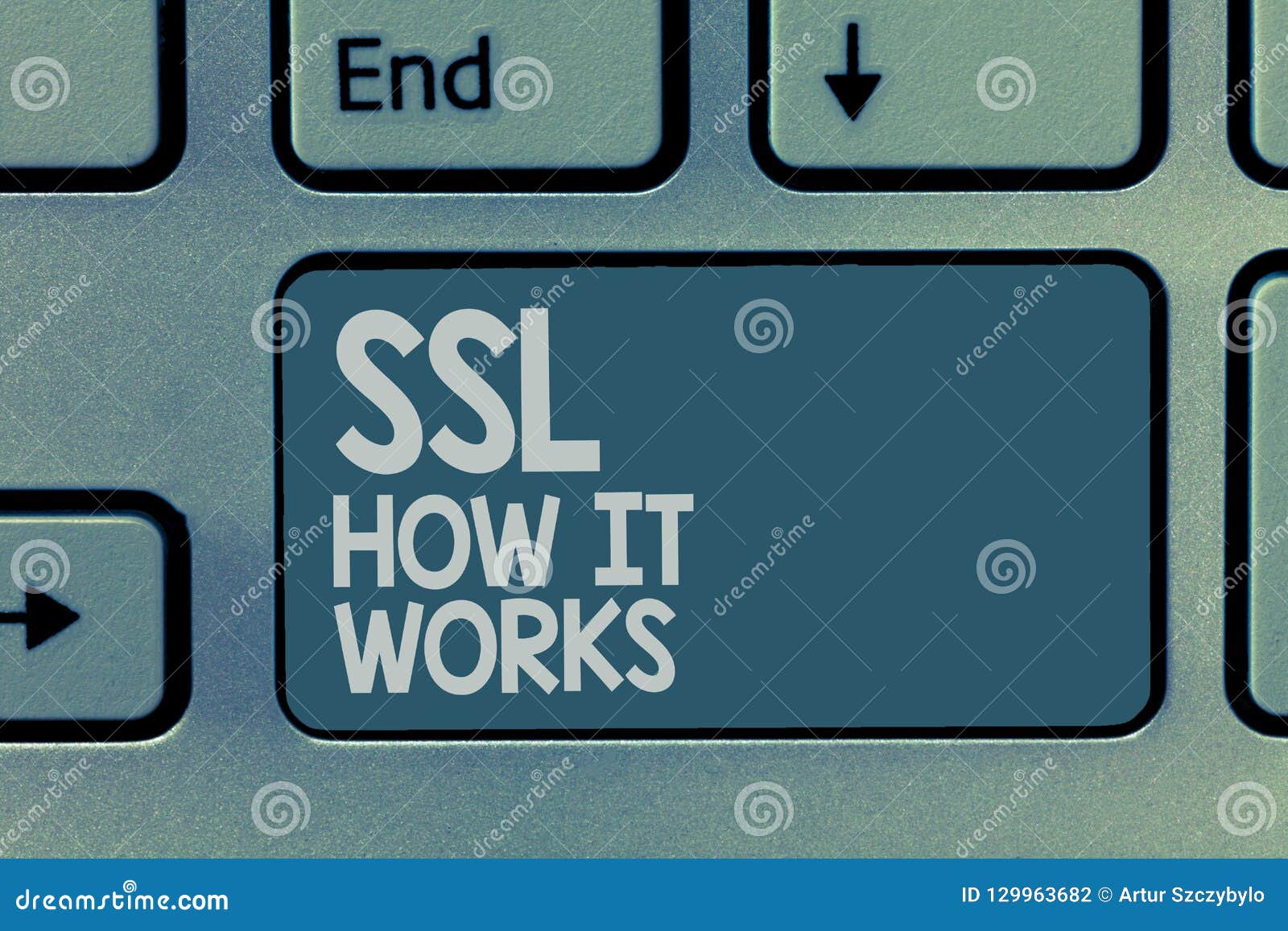 Word Writing Text Ssl How it Works. Business Concept for Session Key is ...