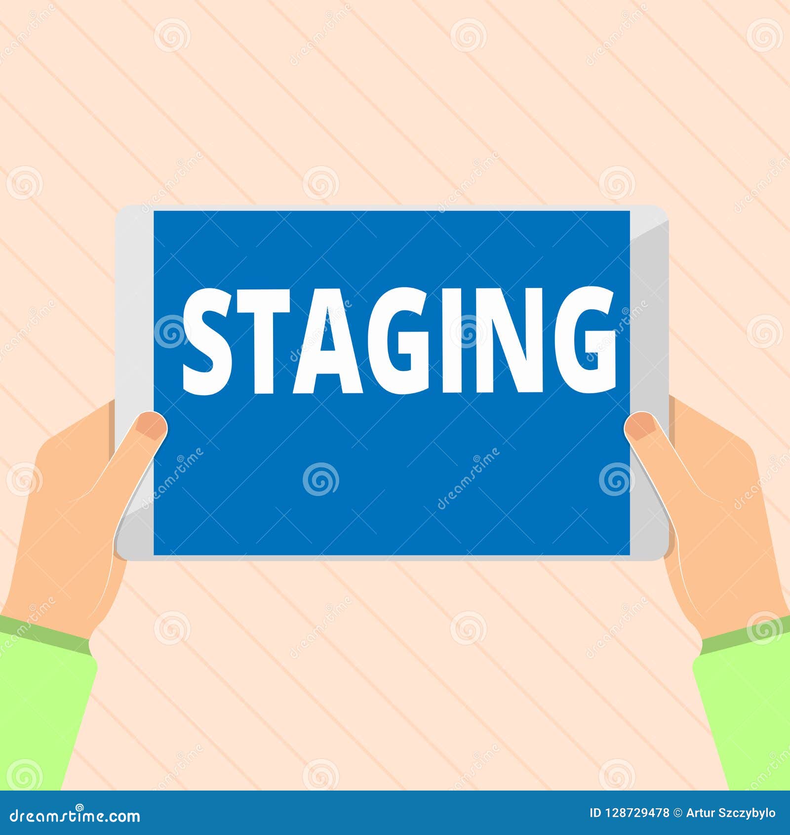 Word Writing Text Staging. Business Concept for Method Presenting Play ...