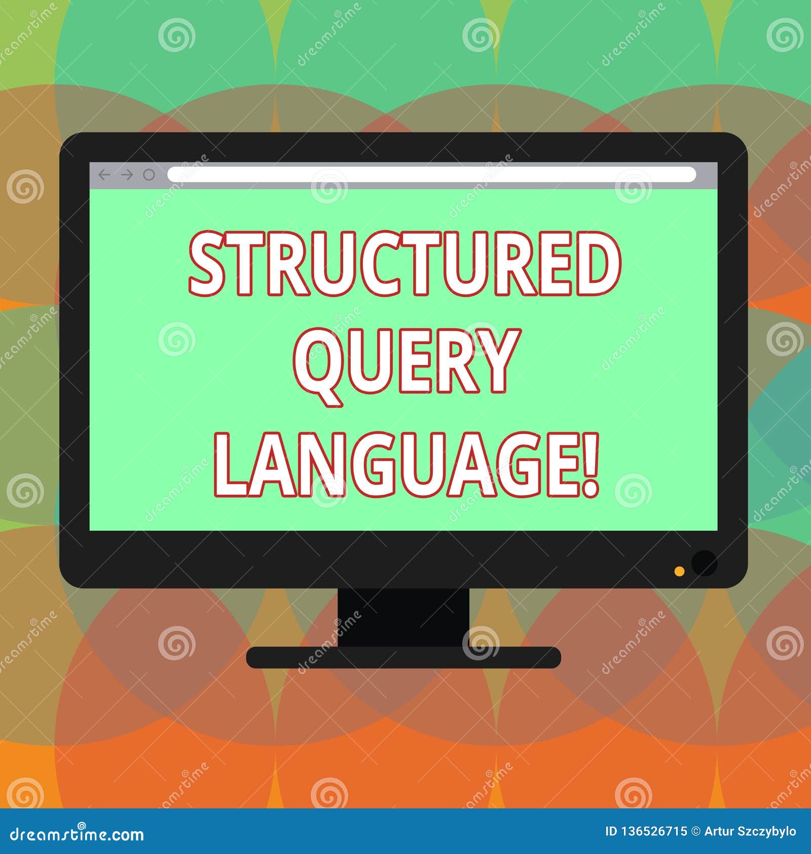 Word Writing Text Structured Query Language. Business Concept for Computer Language for ...