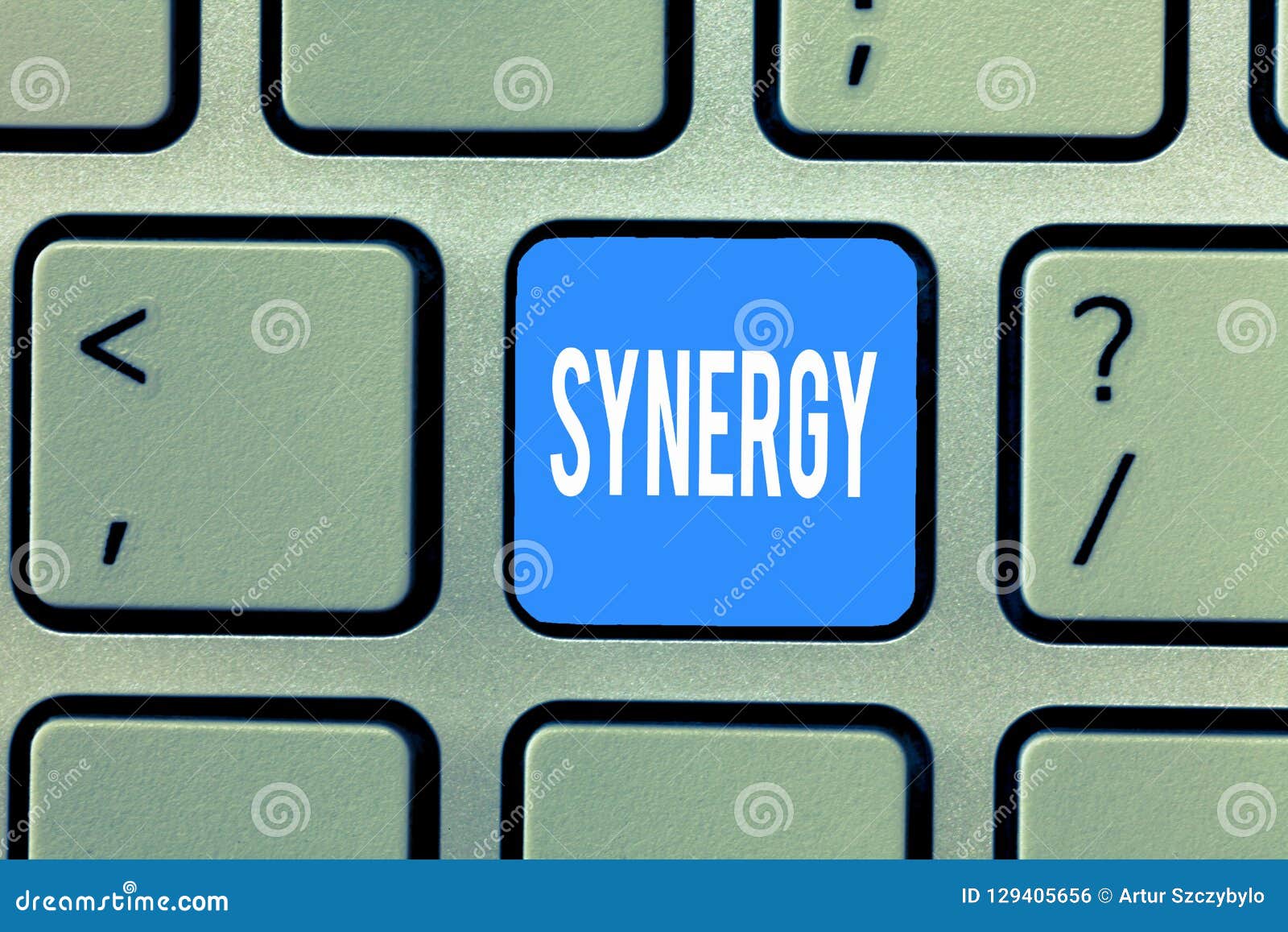 Word Writing Text Synergy. Business Concept for Interaction Cooperation ...