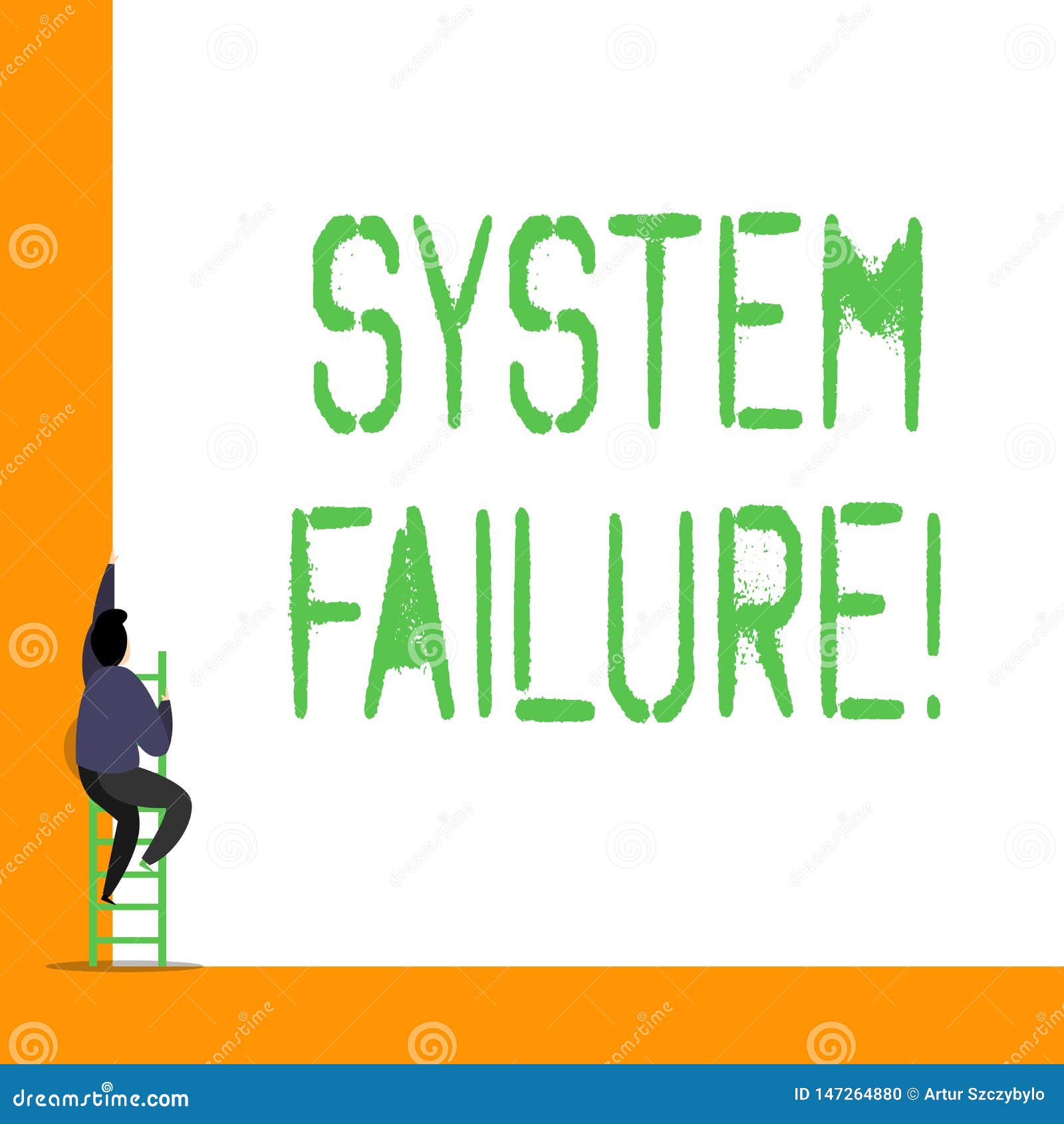 Word Writing Text System Failure. Business Concept for Occur because of ...