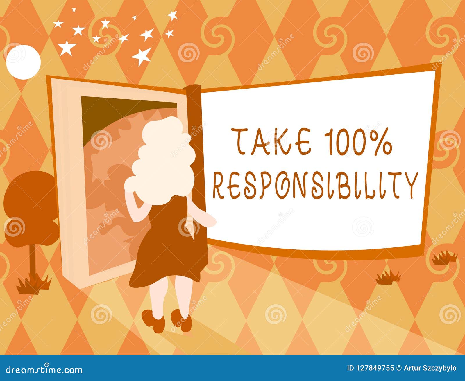 Word Writing Text Take 100 Responsibility. Business Concept for Be ...