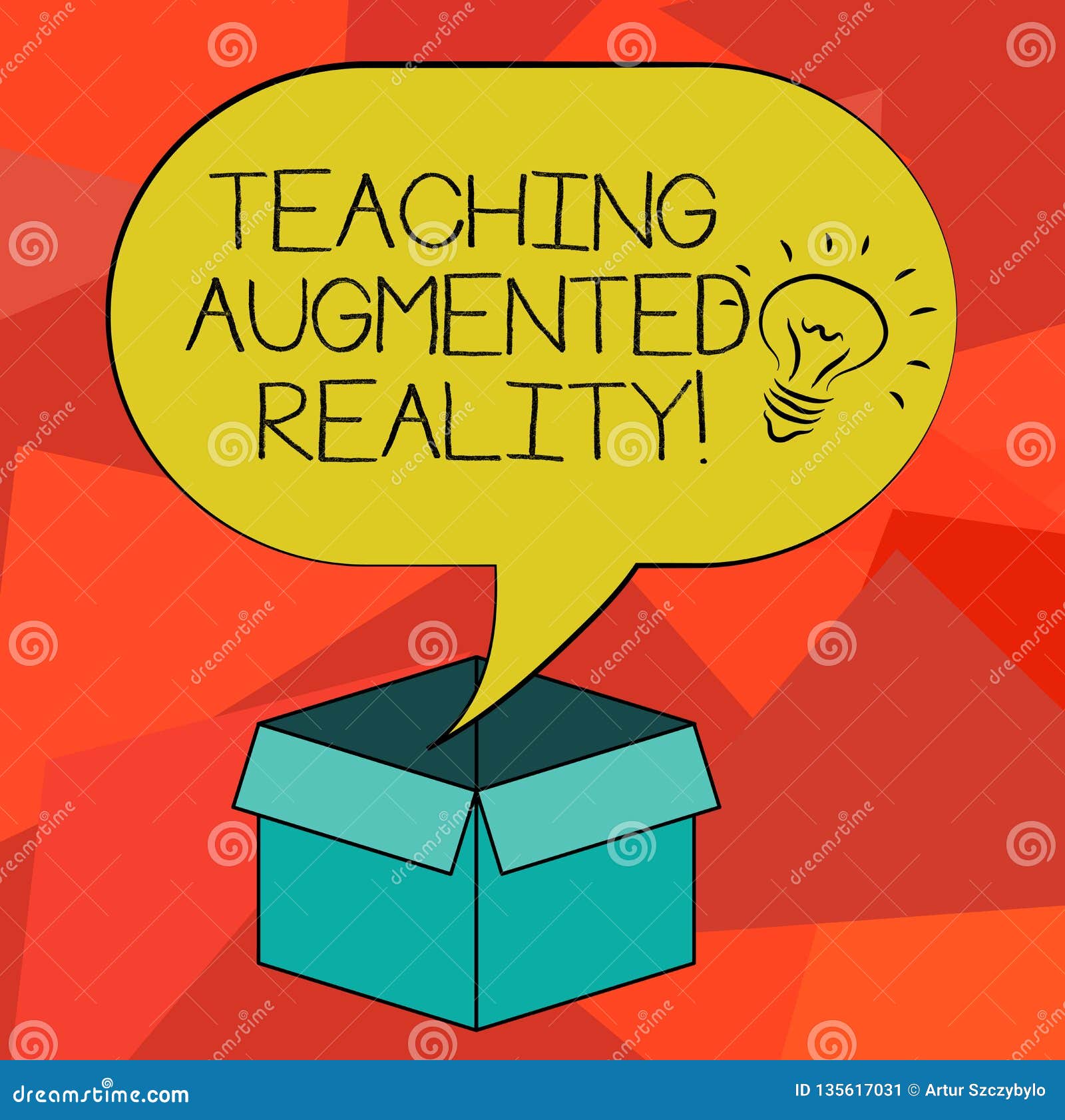 Word Writing Text Teaching Augmented Reality. Business Concept for the ...