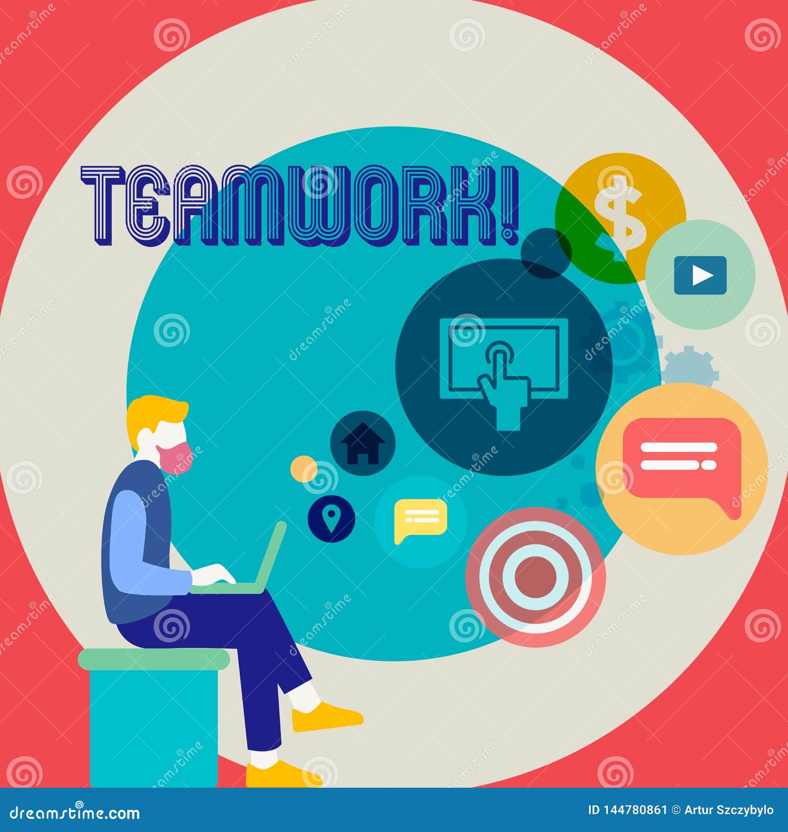 Word Writing Text Teamwork. Business Concept for Combined Action of ...