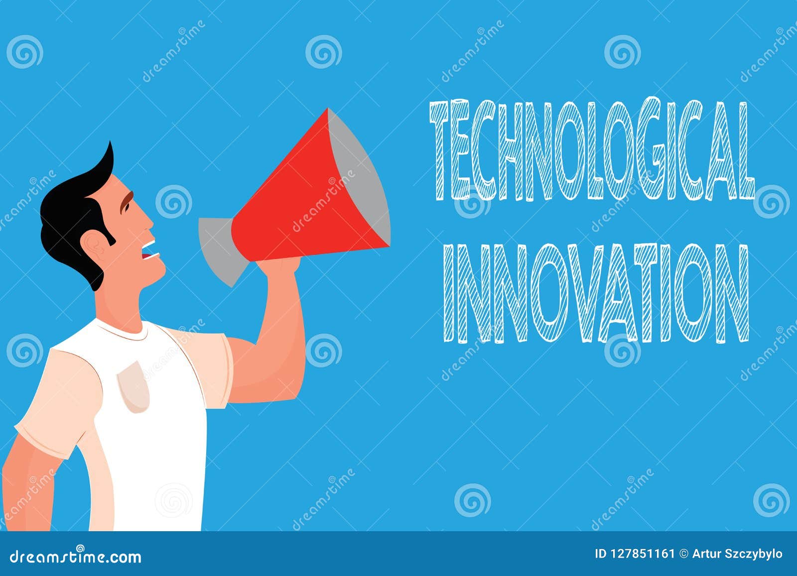 Word Writing Text Technological Innovation. Business Concept for New ...