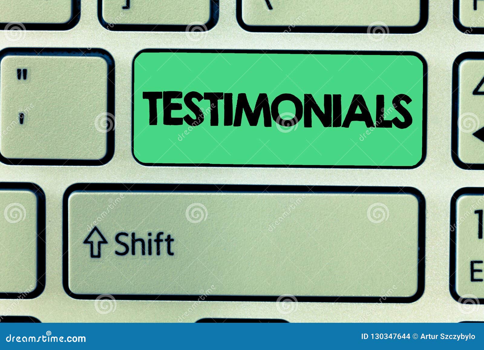 Word Writing Text Testimonials. Business Concept for Formal Statement ...