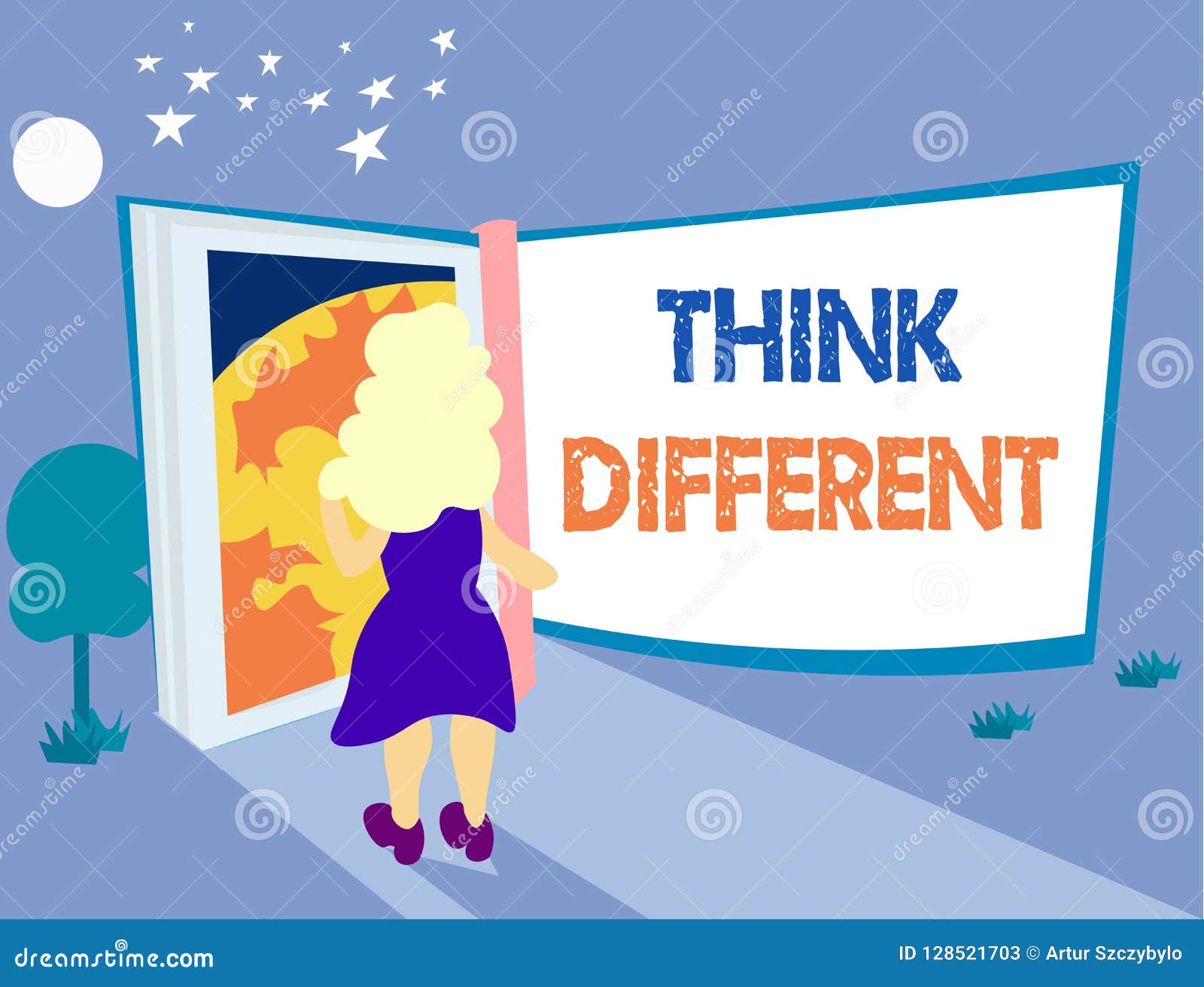 Word Writing Text Think Different. Business Concept for Be Unique with ...