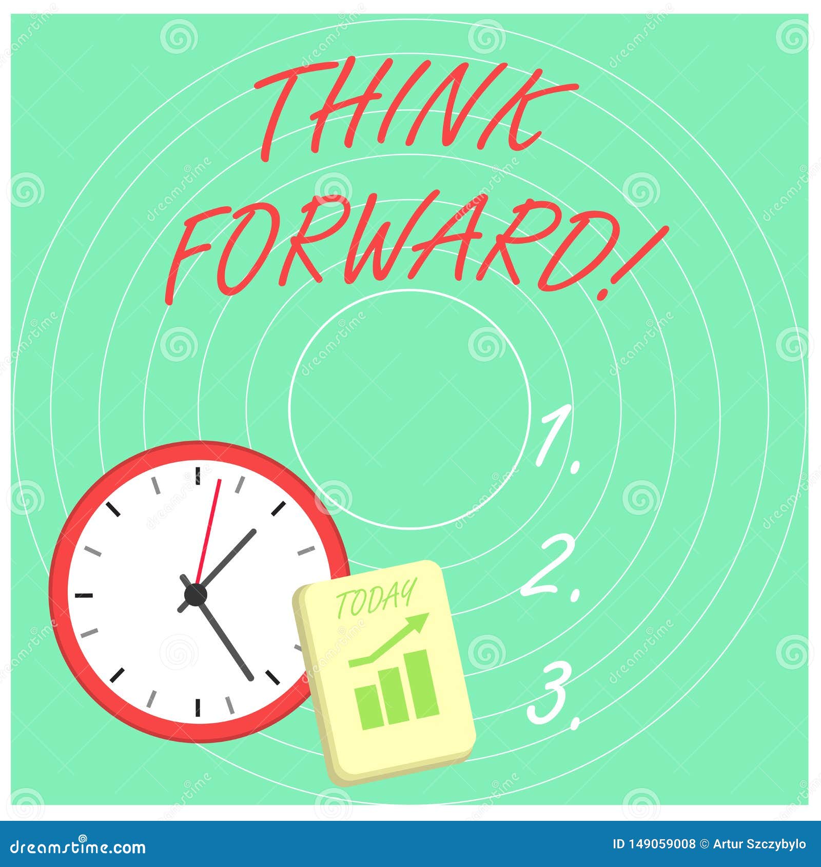 Word Writing Text Think Forward. Business Concept for the Act of ...