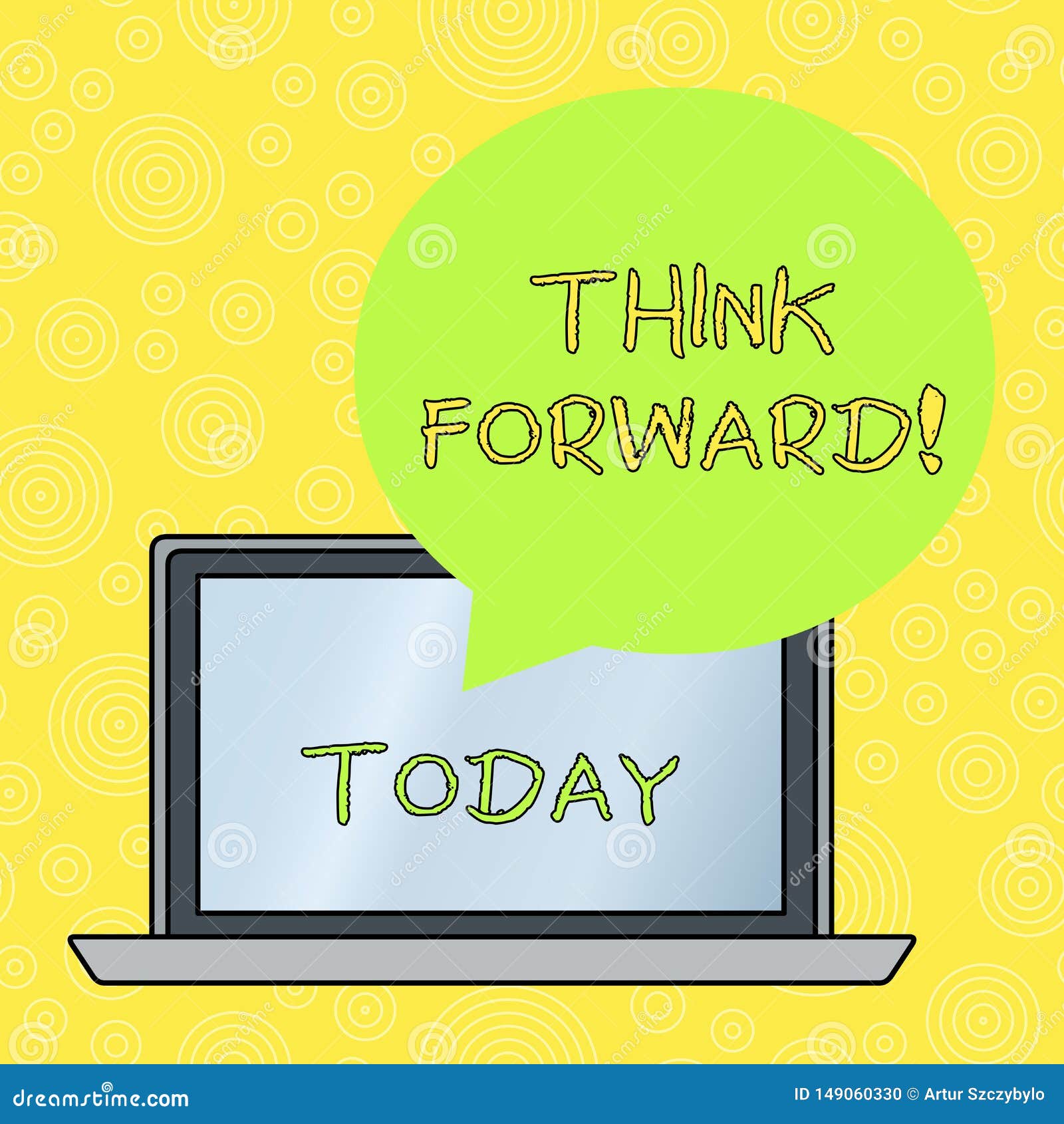 Word Writing Text Think Forward. Business Concept for the Act of ...