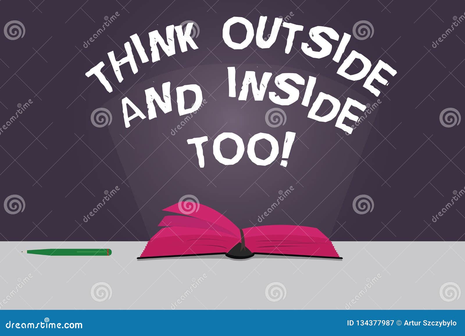 Word Writing Text Think Outside and Inside Too. Business Concept for ...