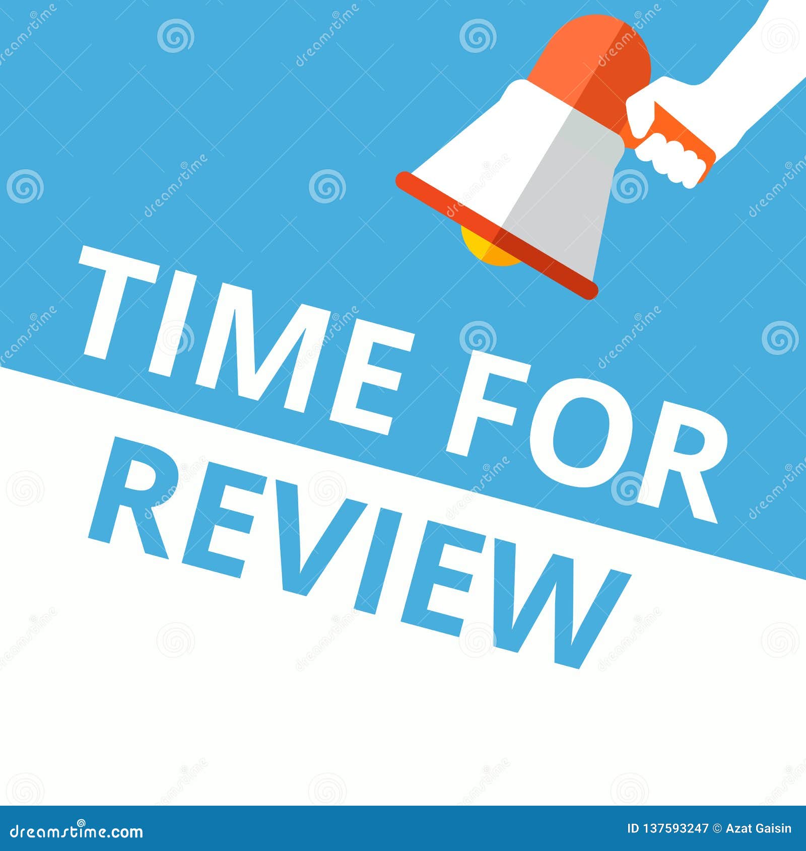 Word Writing Text Time for Review Stock Illustration - Illustration of ...