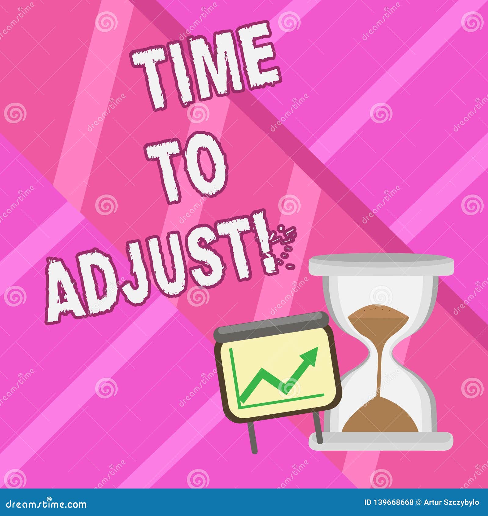 Word Writing Text Time To Adjust. Business Concept for Right Moment for ...