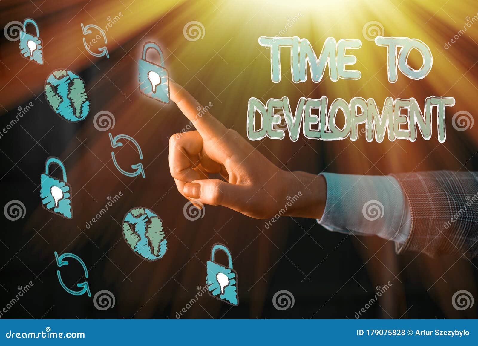 Word Writing Text Time To Development. Business Concept for a Length of ...