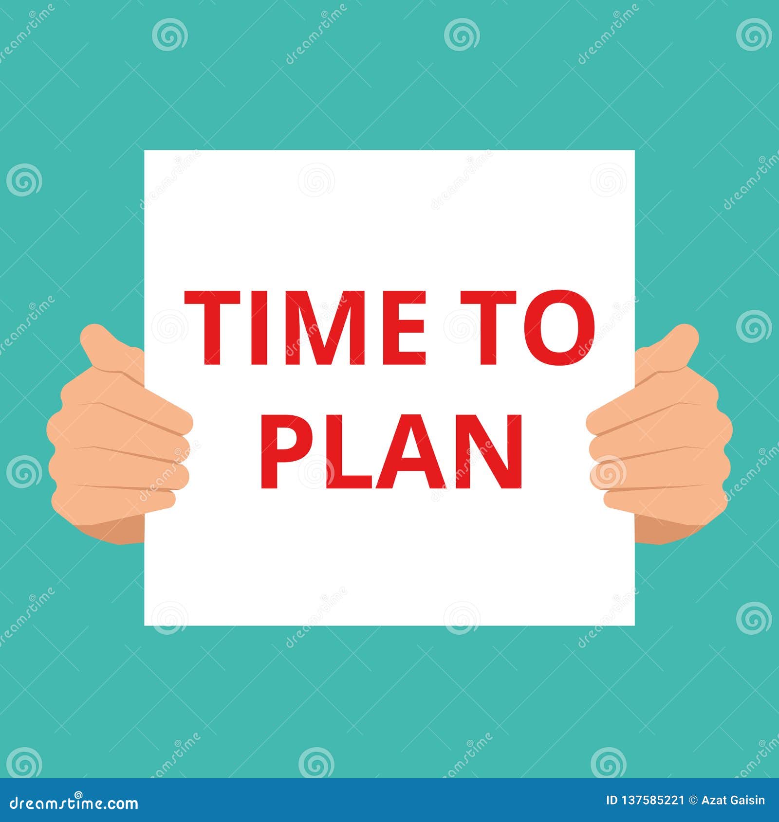 Word Writing Text Time To Plan Stock Illustration - Illustration of ...