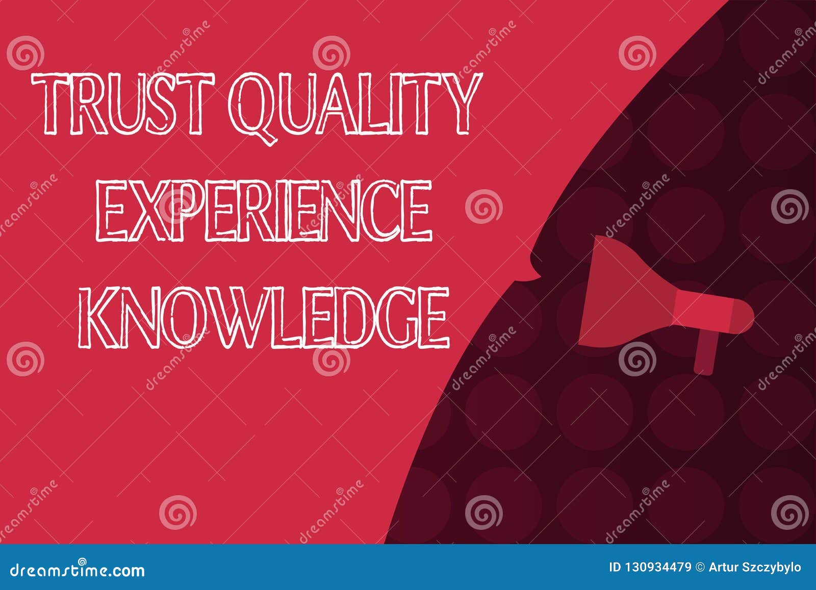 Word Writing Text Trust Quality Experience Knowledge. Business Concept ...